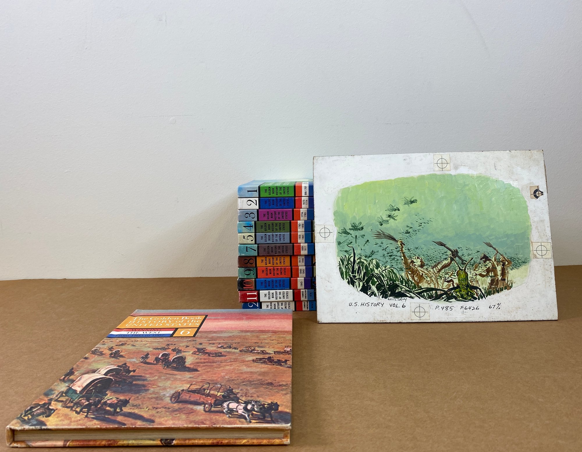 Golden Books Original Illustration With Full Set Of Golden Books ...