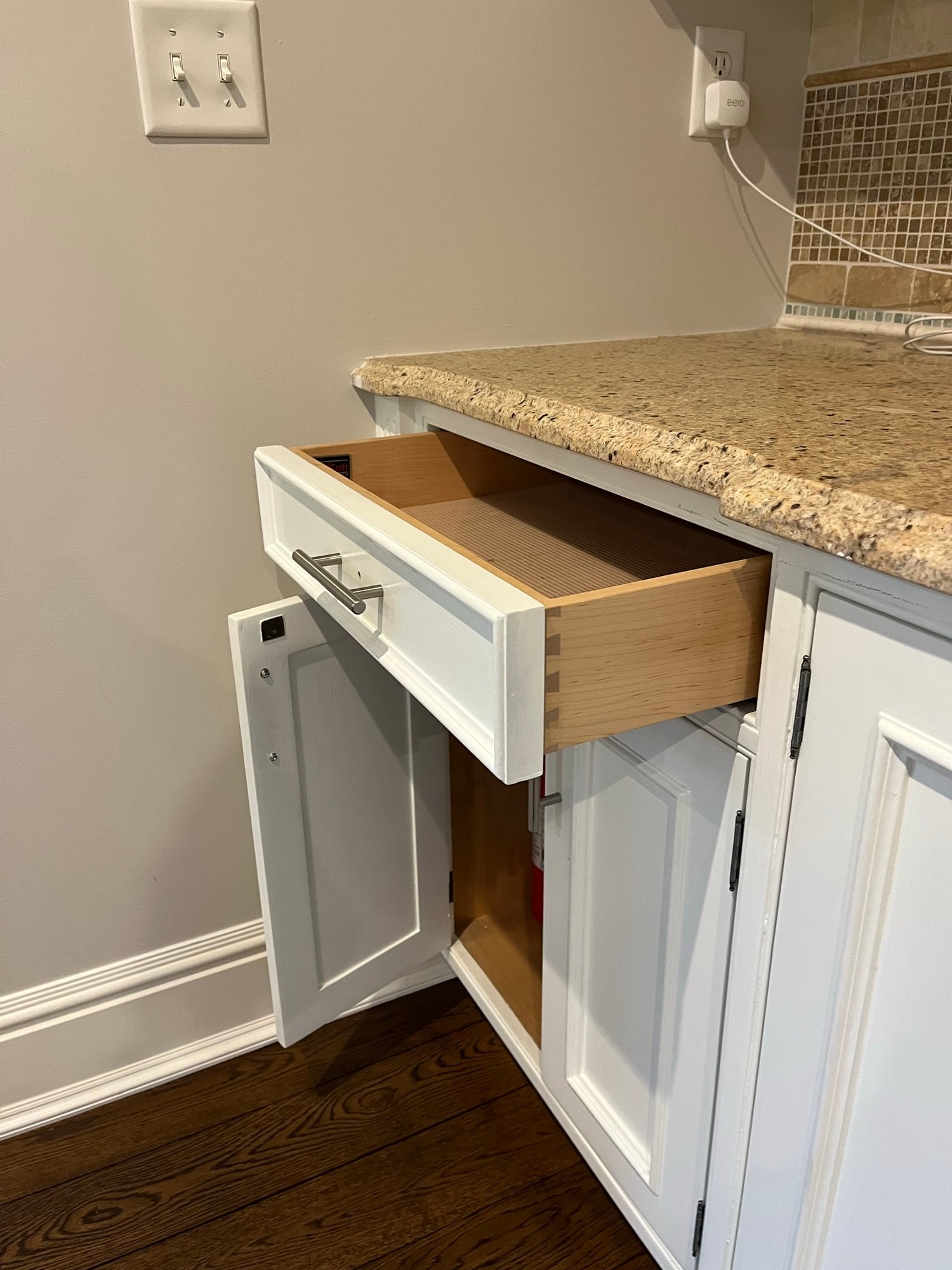 A Custom Birchcraft Granite Top Wet Bar - Sink - Rohl 3 Piece Faucet ...