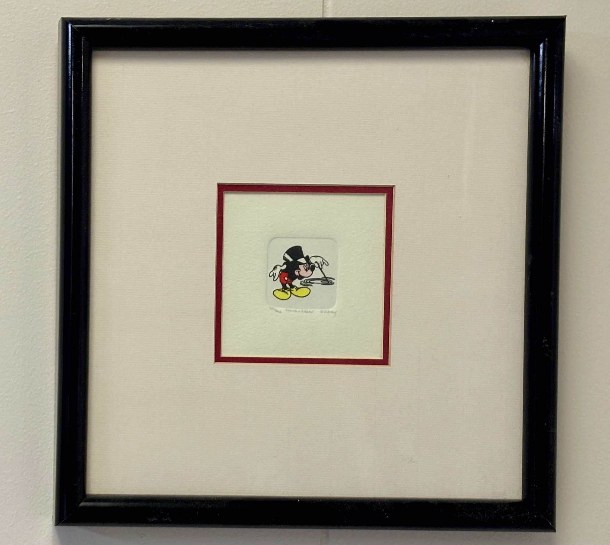 Limited Edition Etching Of Mickey Mouse Sword & Raiser, 302/500 ...