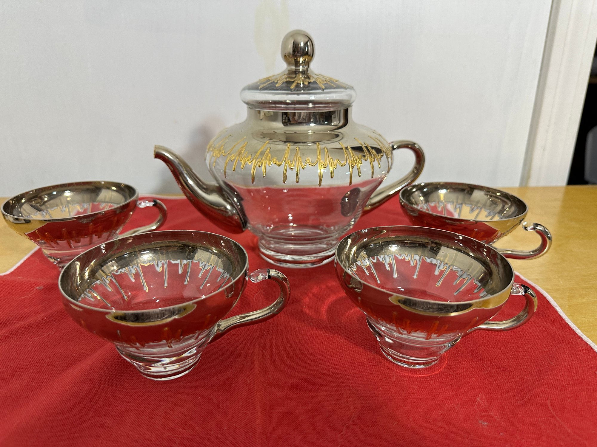 Gorgeous Venetian Murano Italian Tea Set #40707603 | Auctionninja.com
