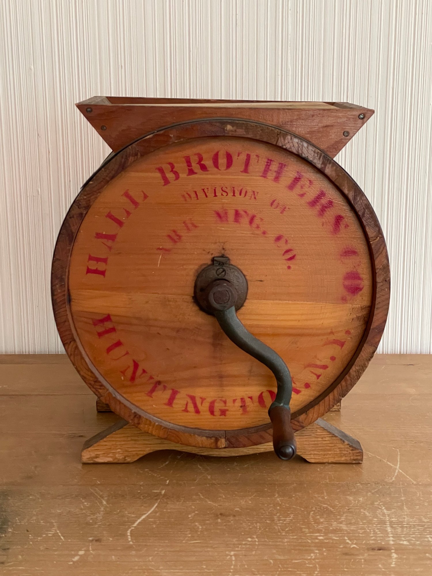 Antique Hall Brothers #1 Butter Churn With Cow Stencil #1967639 ...