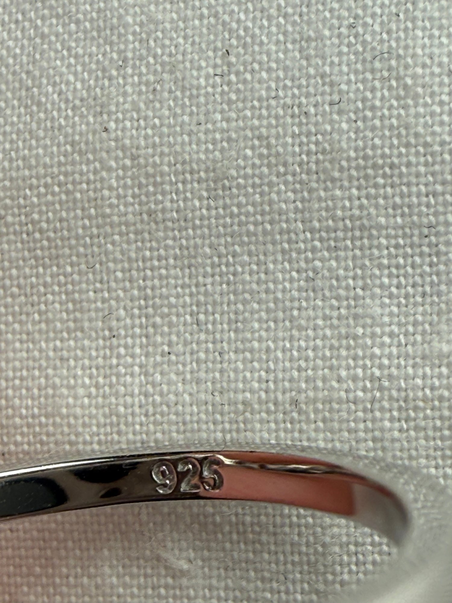 Fantastic Sterling Silver / 925 Ring With Sparkling White Zircons ...
