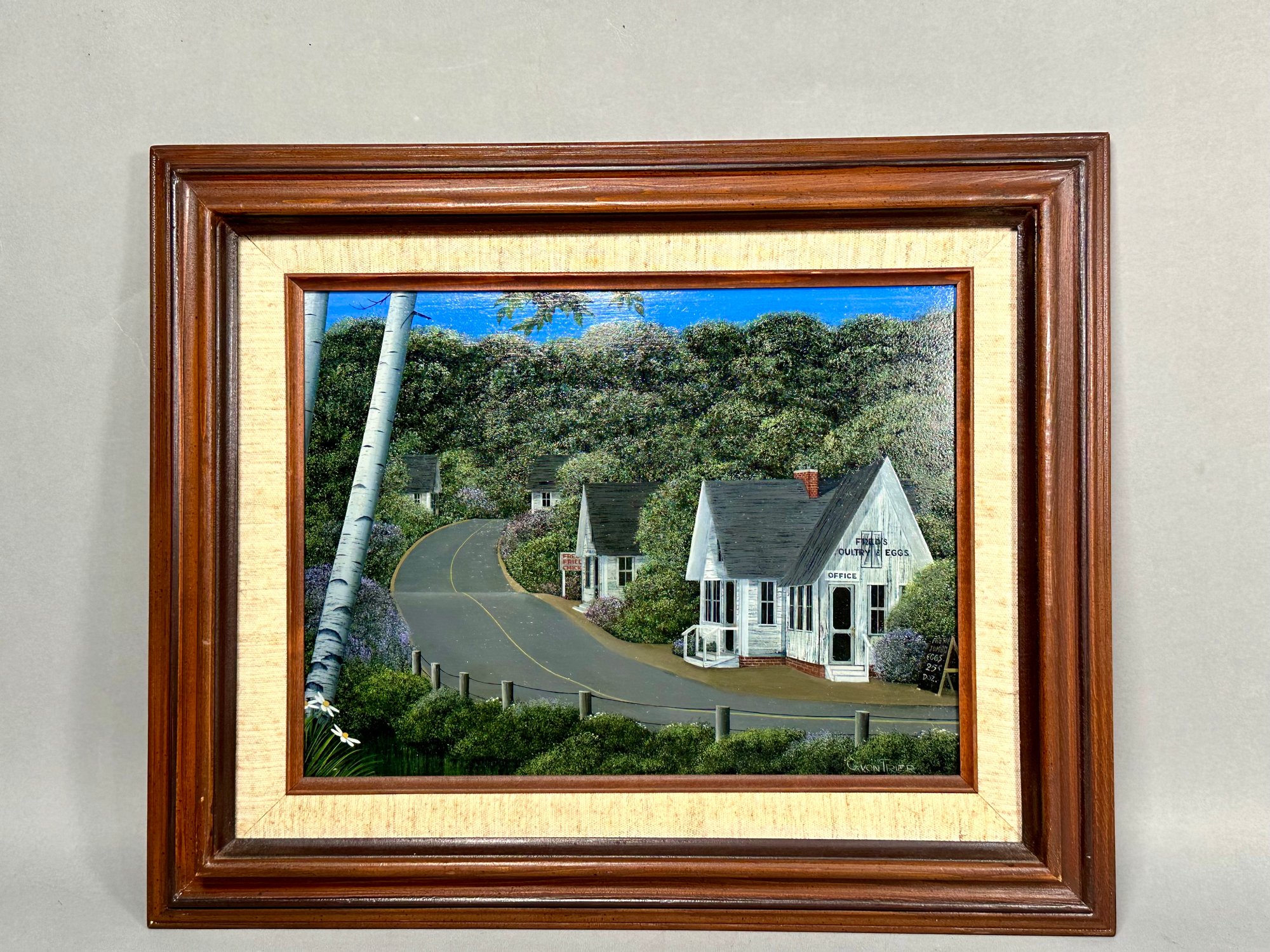 Gerry Von Trier "Fred's Corner" Original Oil Painting On Board ...
