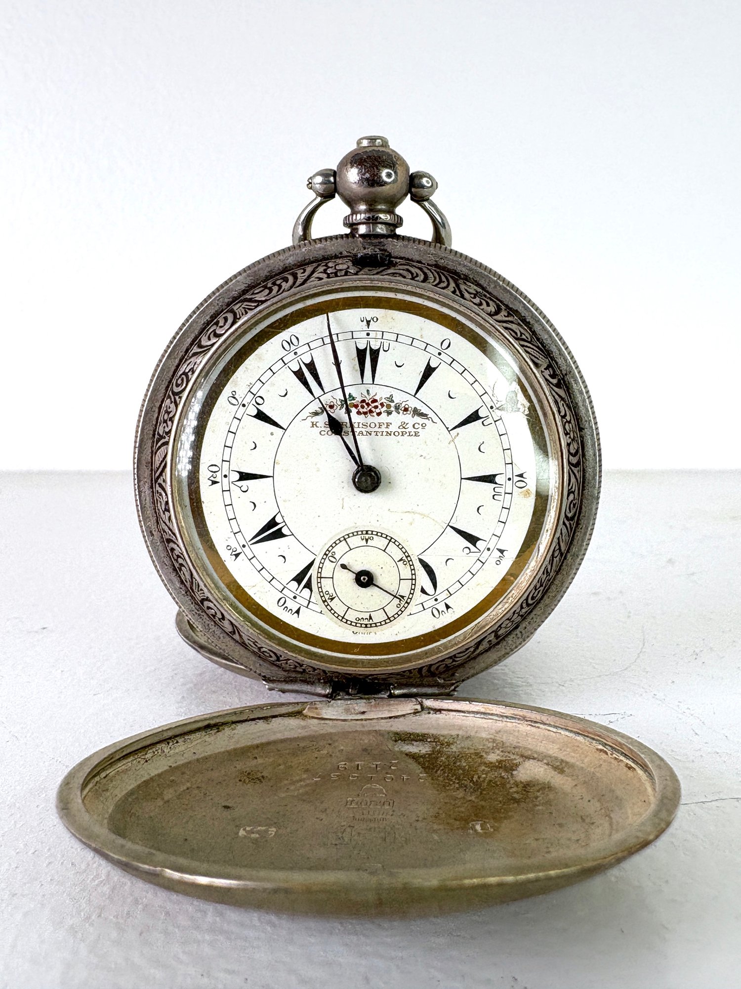 RARE Ottoman Key Winding Pocket Watch K. Serkisoff & Co Constantinople ...