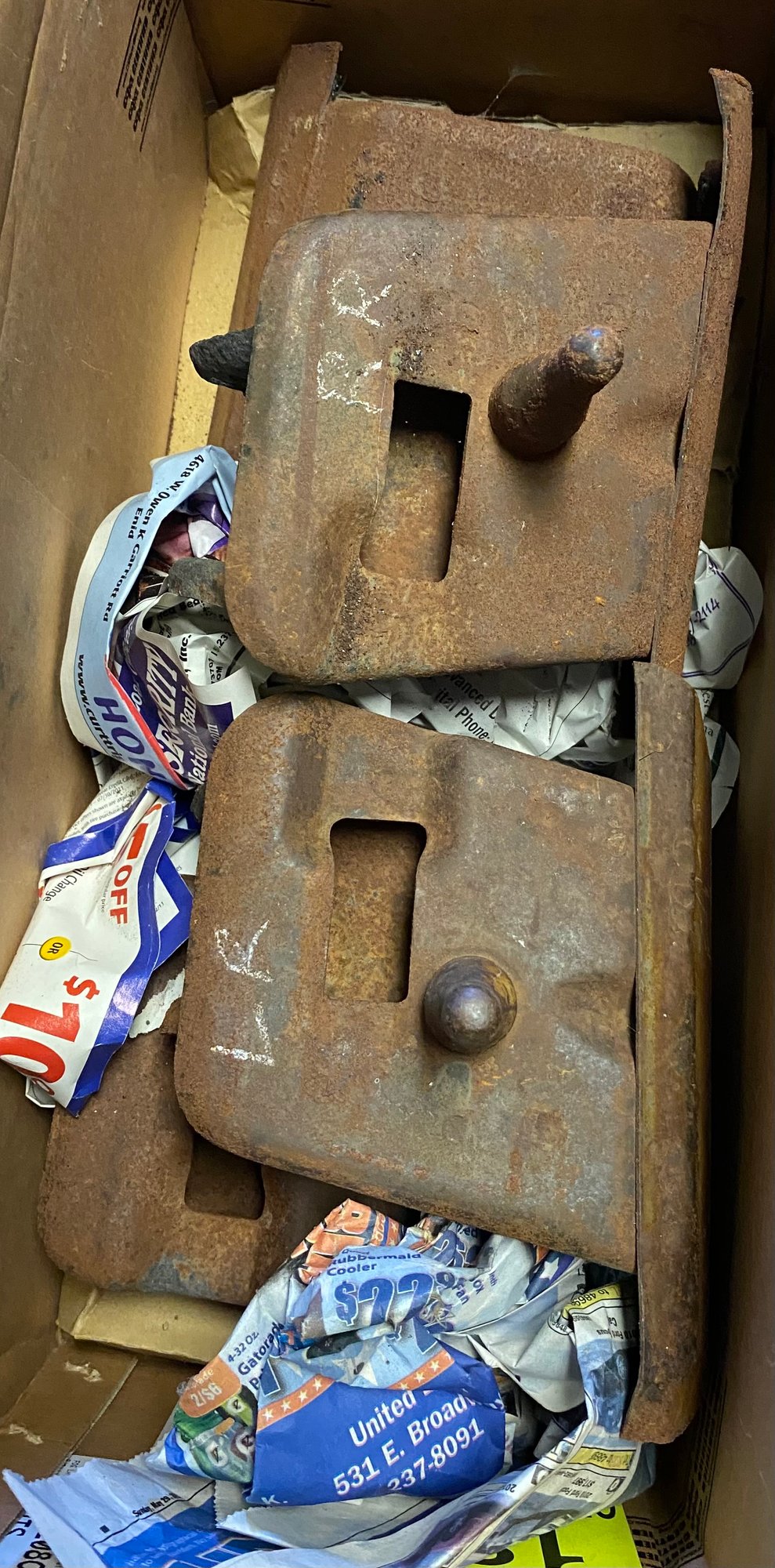 Four Rusty Parts- NO CLUE WHAT THEY ARE!!! #1931429 | Auctionninja.com