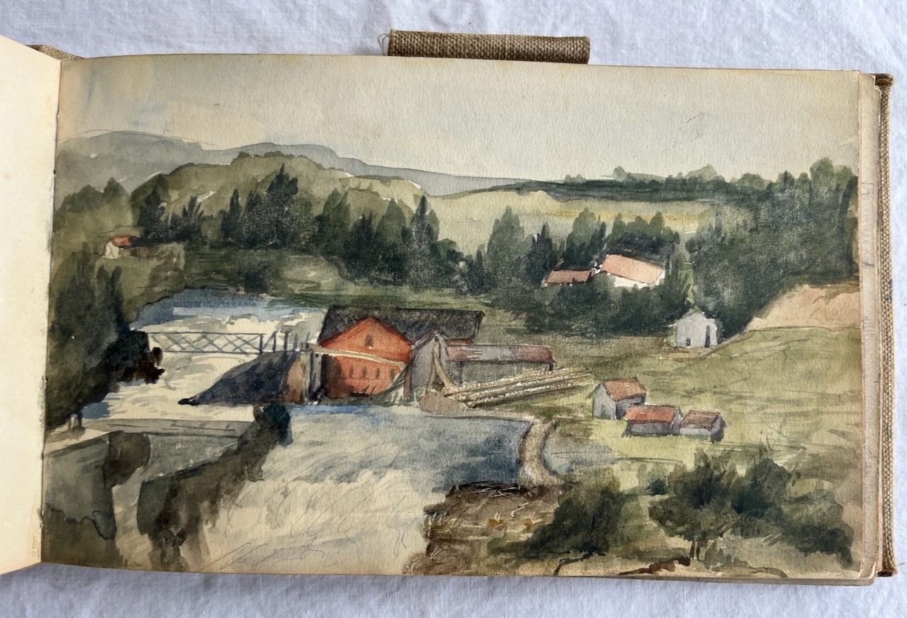 19th-century British Sketchbook, Pencil Drawings And Watercolors (E ...
