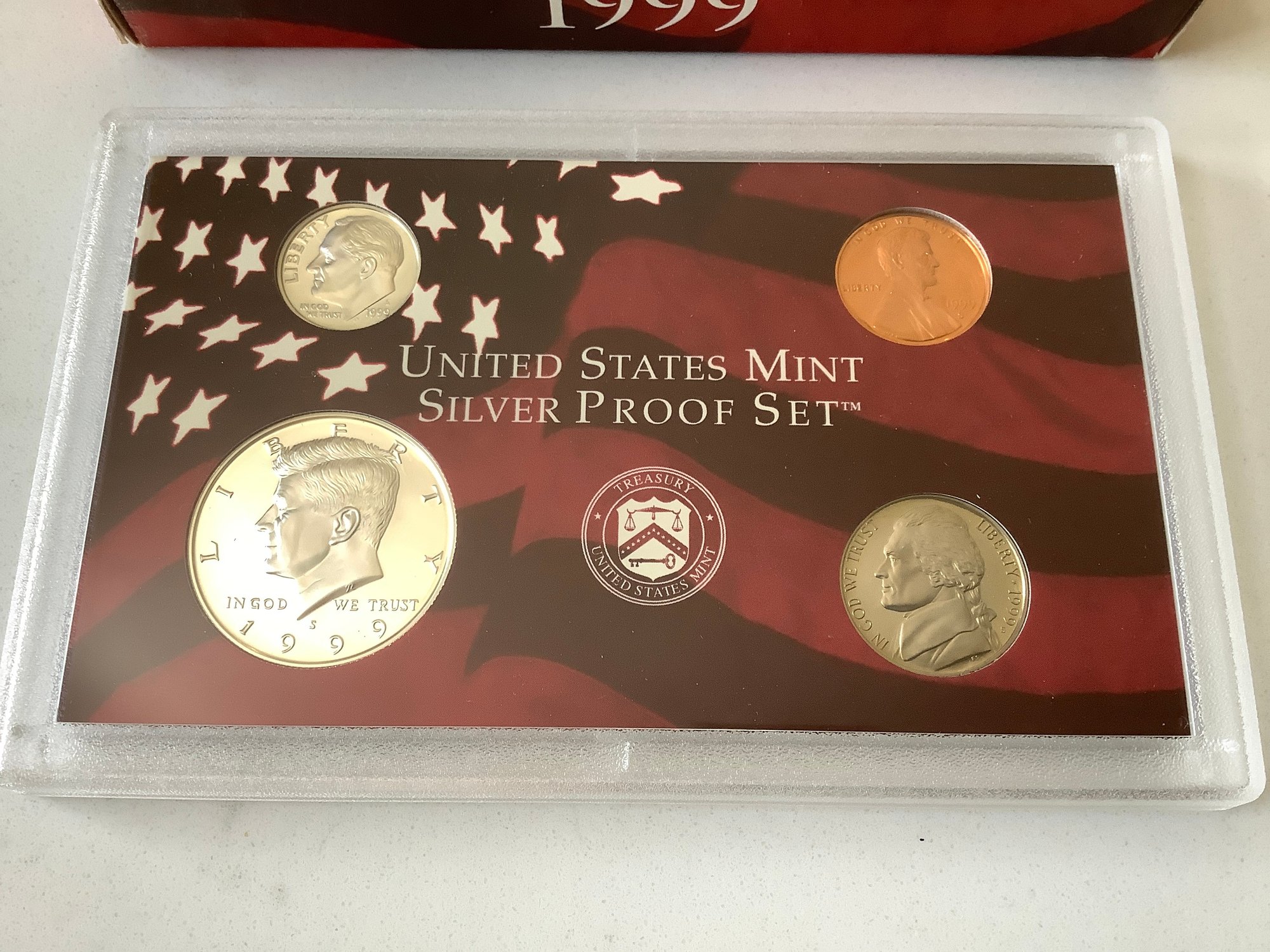 1999 United States Mint Silver Proof Set #24 #2242478 | Auctionninja.com