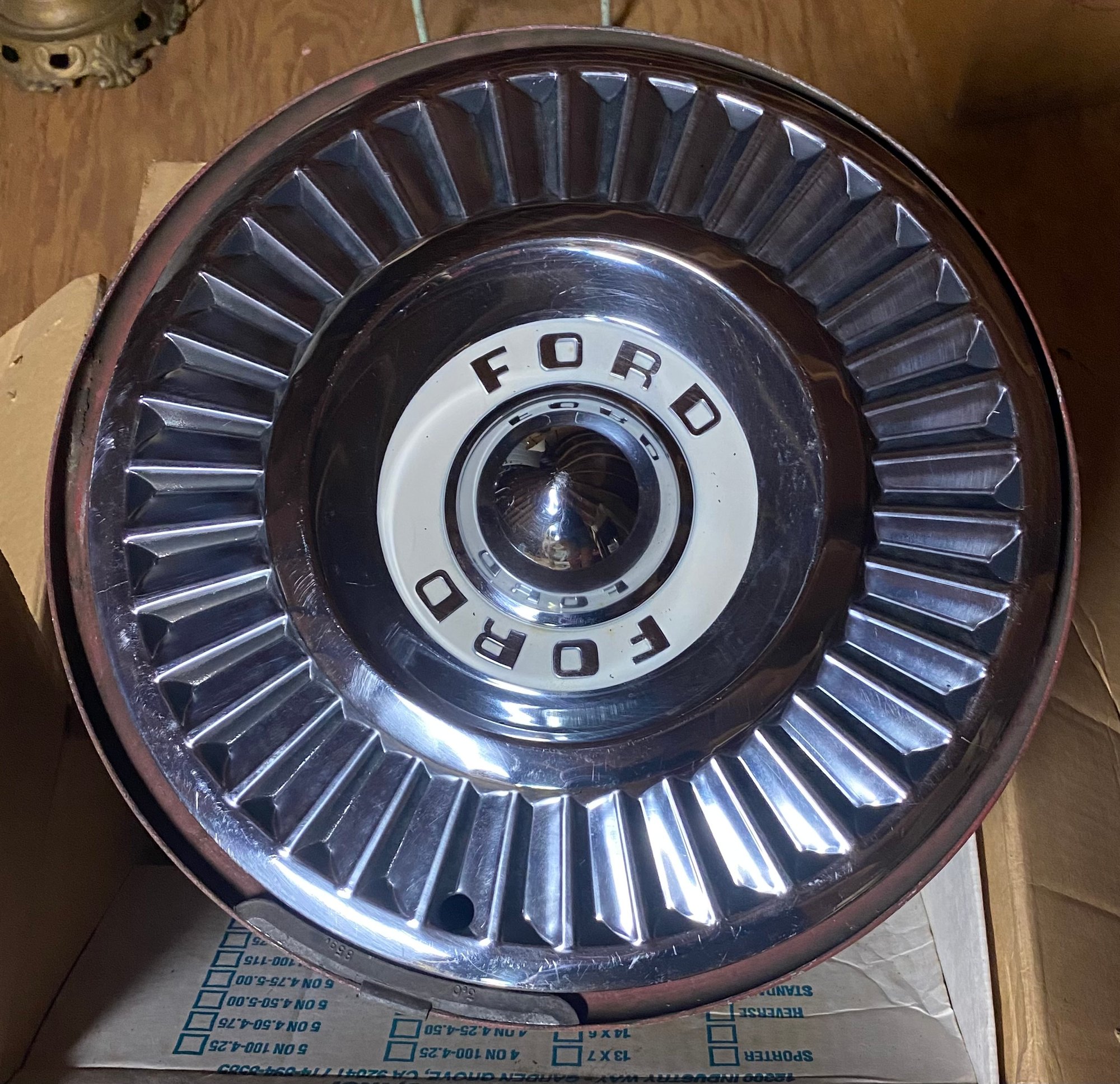 Four Wheels With Ford Hubcaps #1931458 | Auctionninja.com