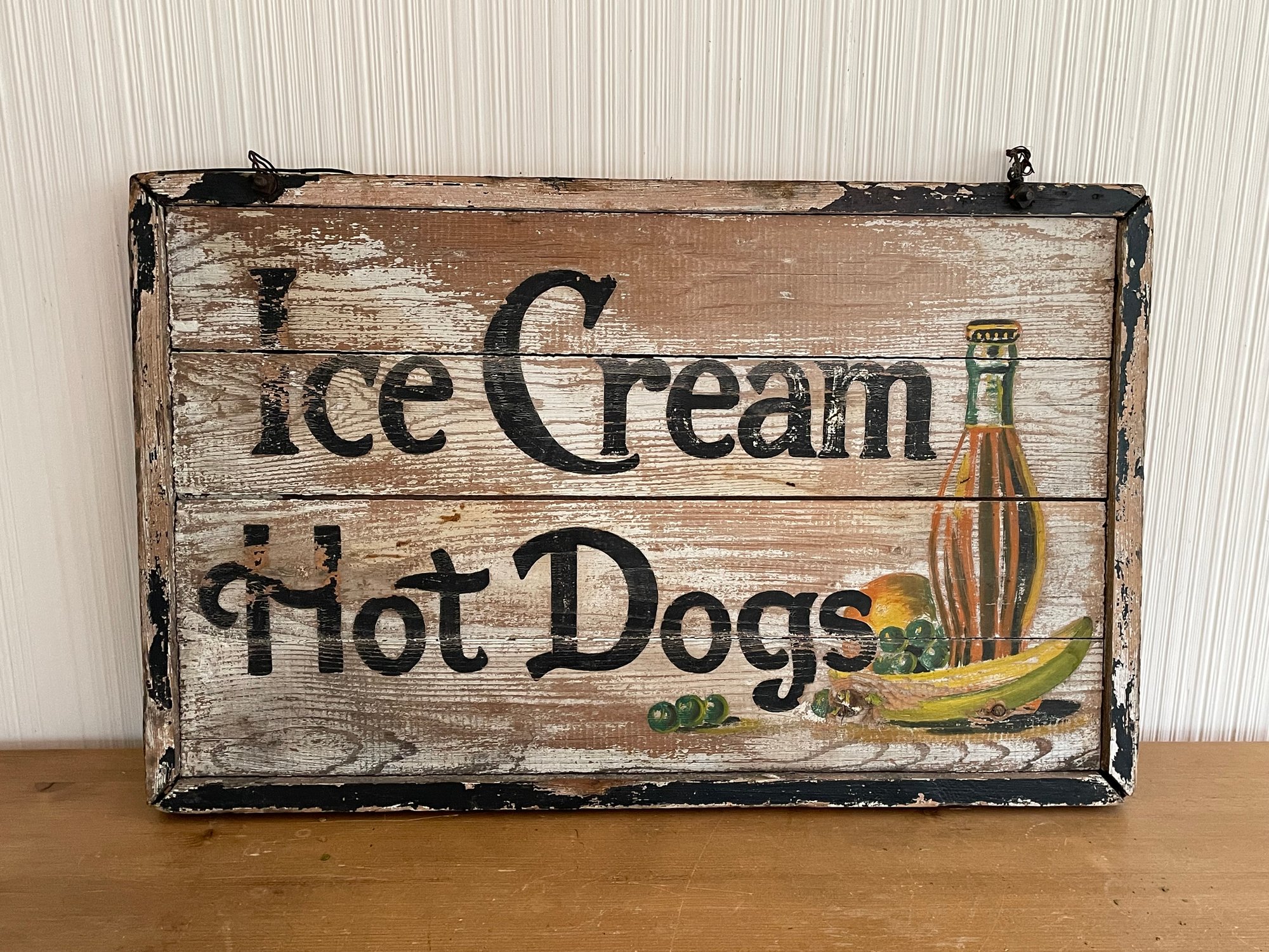 Vintage Ice Cream Shop And Hot Dogs Stand Advertising Sign #1968495 ...