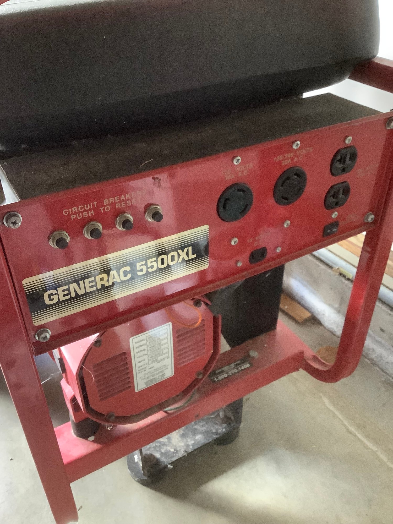 Generac 5500XL Generator #2048425 | Auctionninja.com
