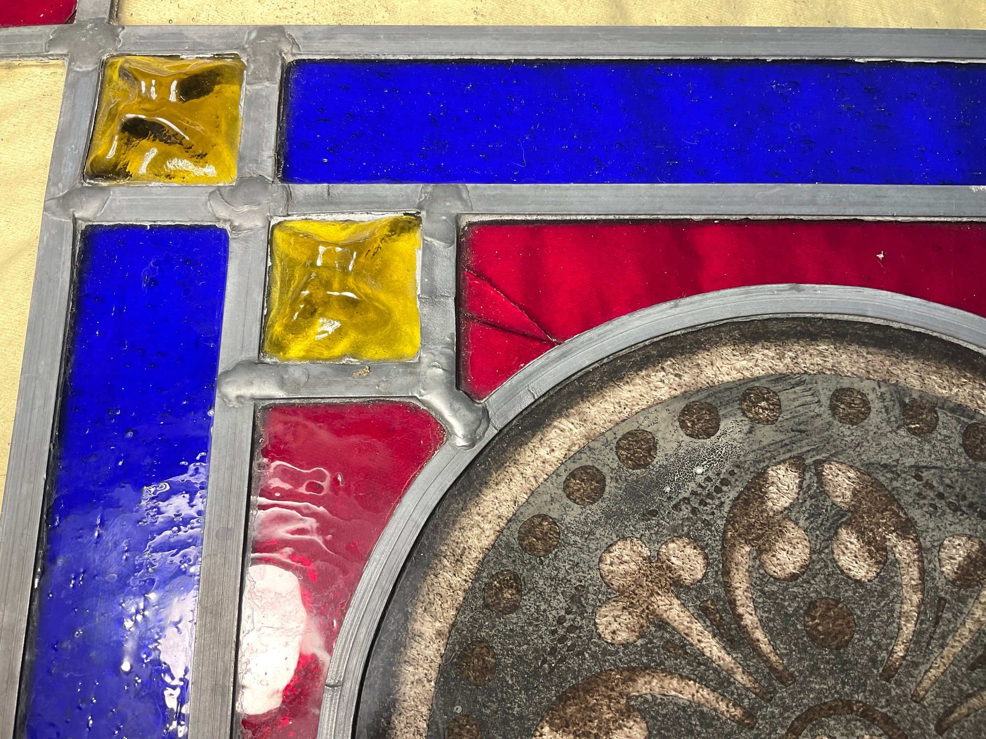 Small Stained Glass Window Panel #40845813 | Auctionninja.com