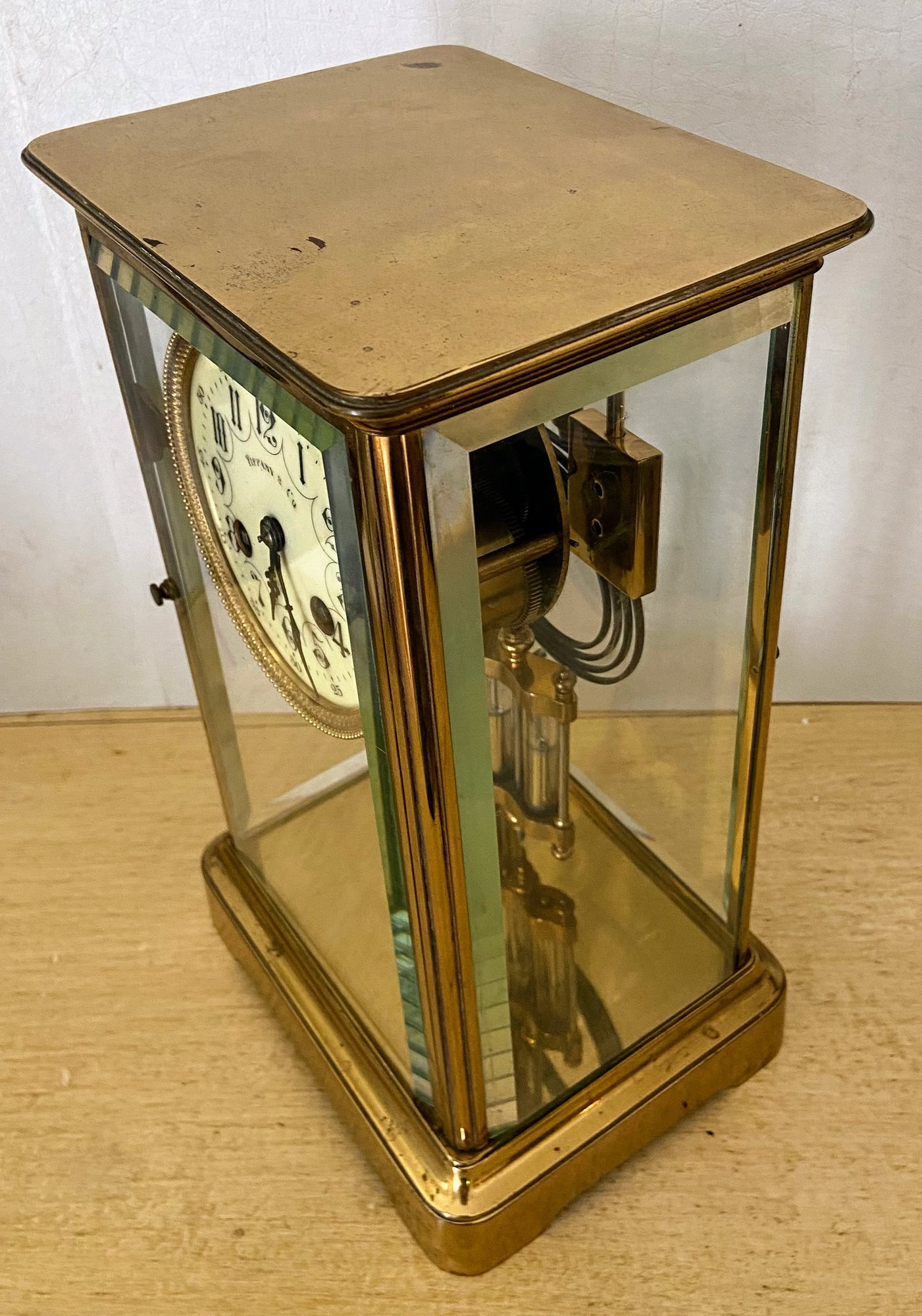 Tiffany & Co. French Crystal Regulator Clock - Early 1900's Mercury ...