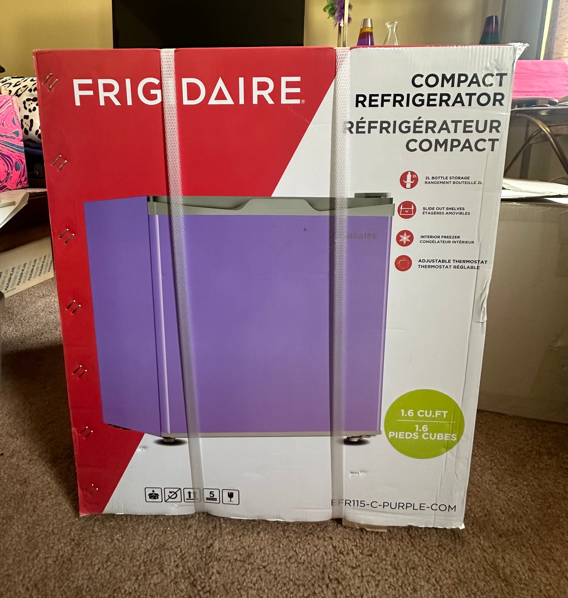 Brand New Frigidaire Compact Refrigerator 1.6 CU. Ft, Freezer ...