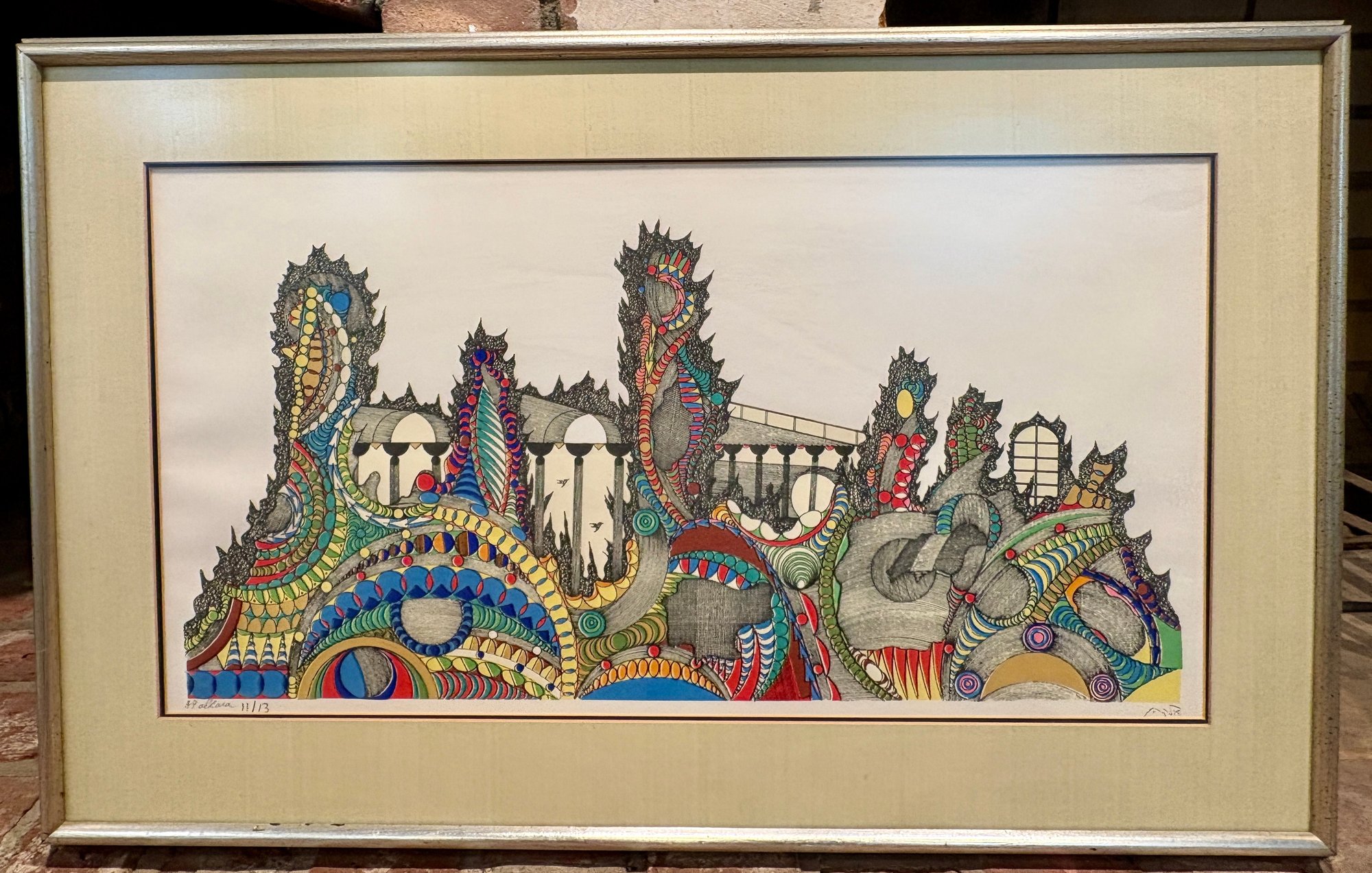 Signed Valuable Artist Proof Lithograph By Israeli Artist Ovadia Alkara ...