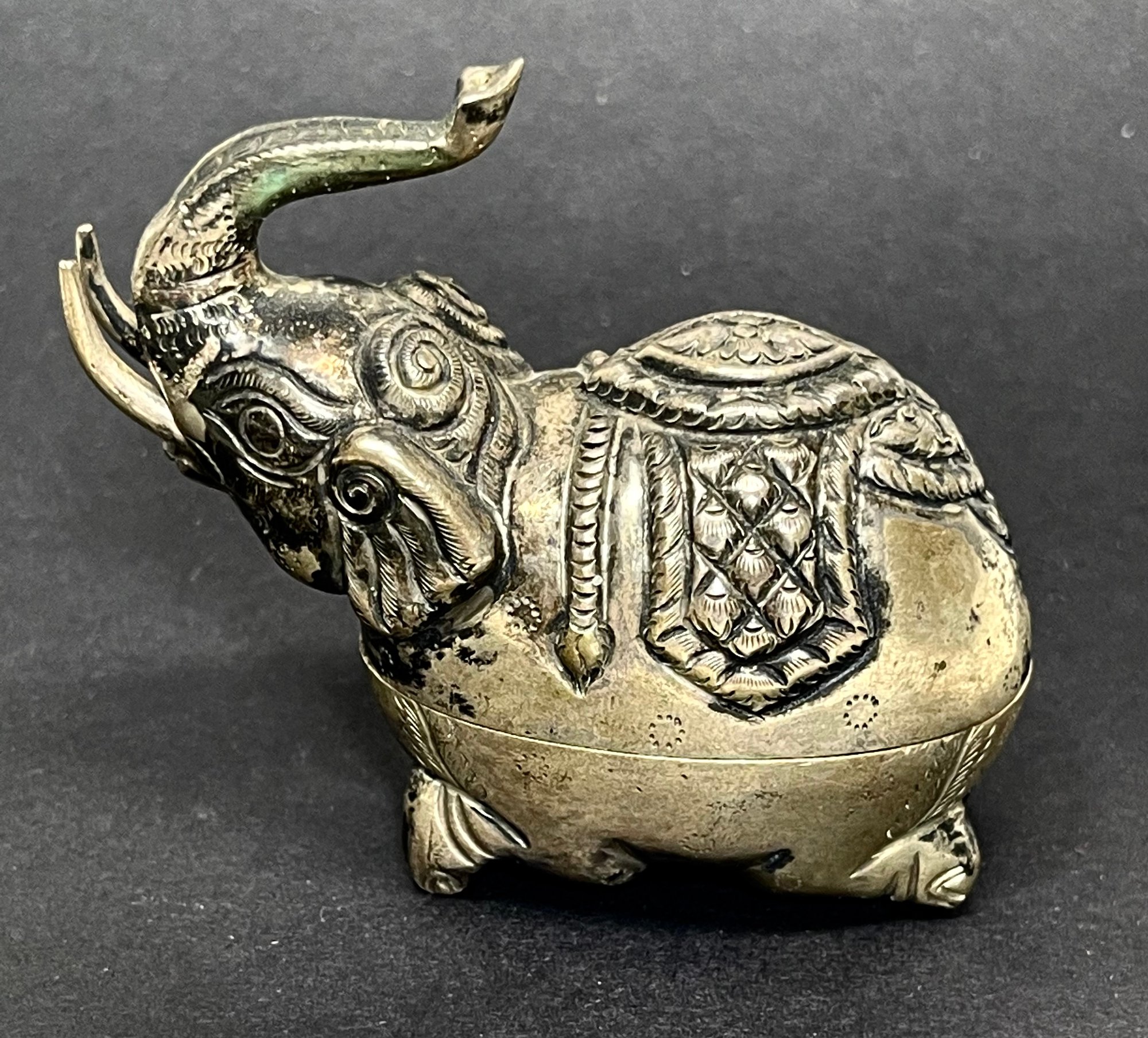 Vintage Sterling Silver India Indian Elephant Trinket Box #1995165 ...