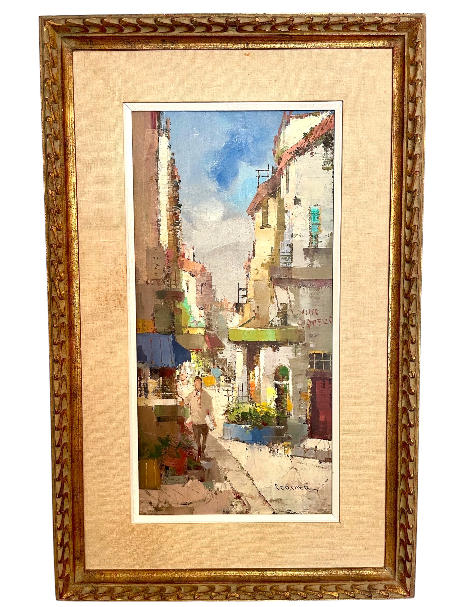 Jacques Cordier(french 1937-1975) MCM Signed Oil Painting On Canvas ...