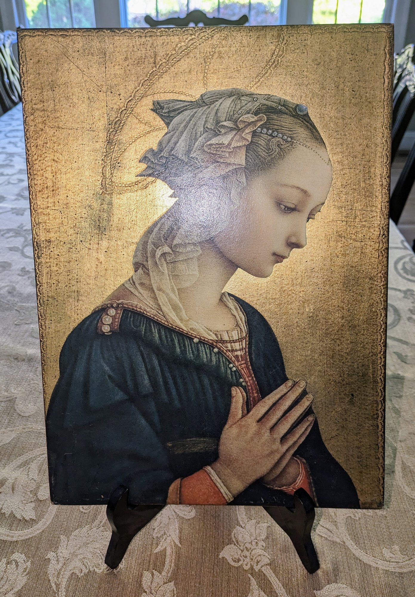 Vintage Italian Artist, Ditta G. Bracci, Gilded Wood Wall Plaque ...