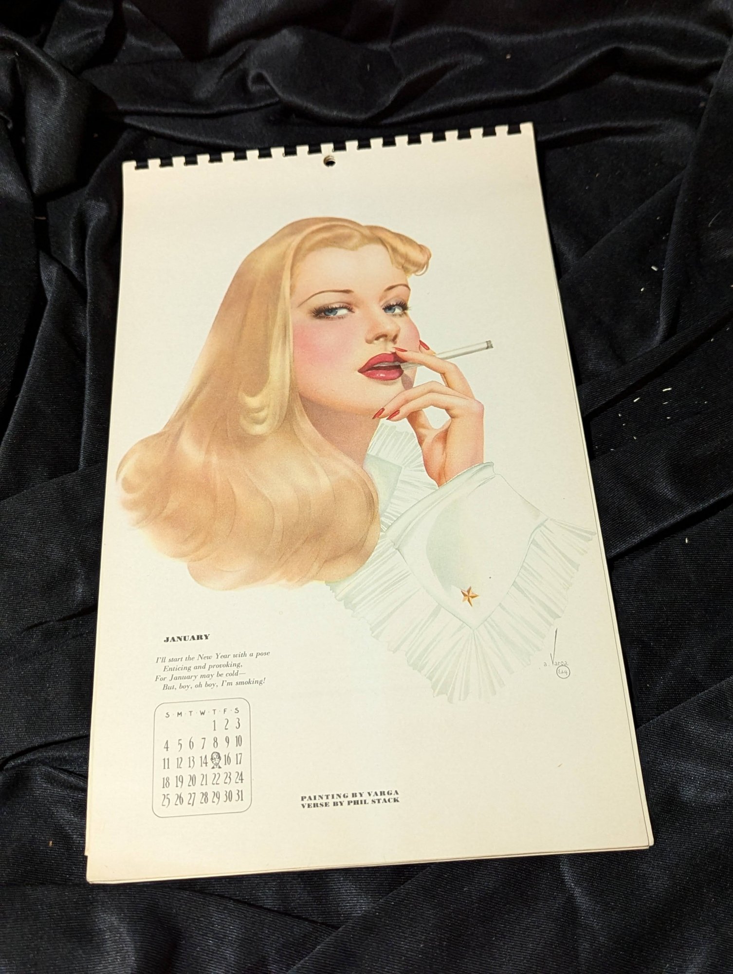 1942 Esquire Alberto Varga Pin-Up Girl Calendar #1925436 | Auctionninja.com