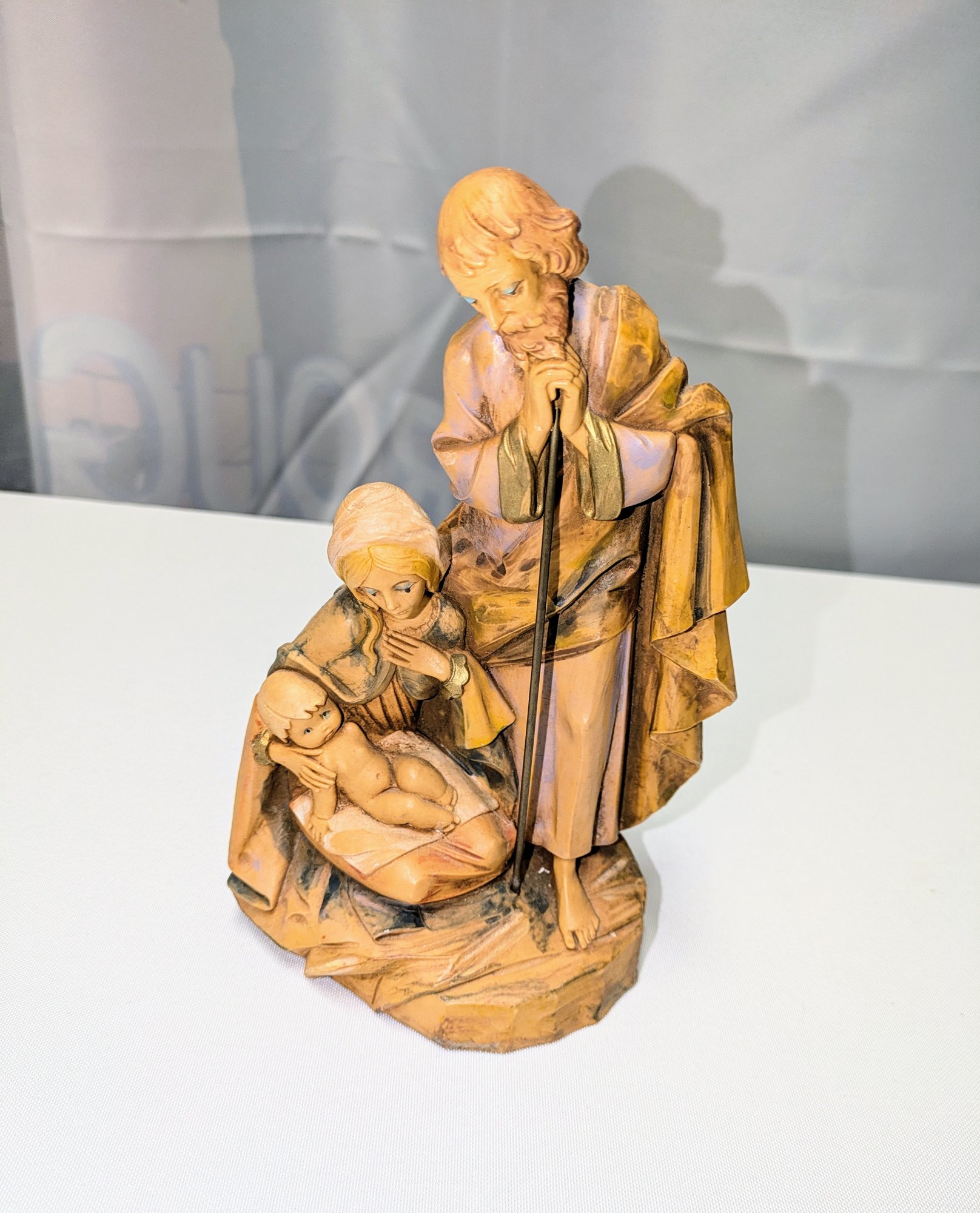 Vintage Holy Family Simonetti Fontanini Figurine Depose Italy 800 Mary ...