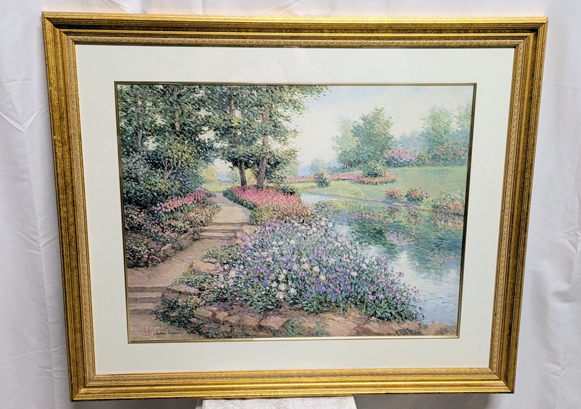 #5/Framed V. Hollan Swain (1924-2013) Pencil Signed Numbered Lithograph ...