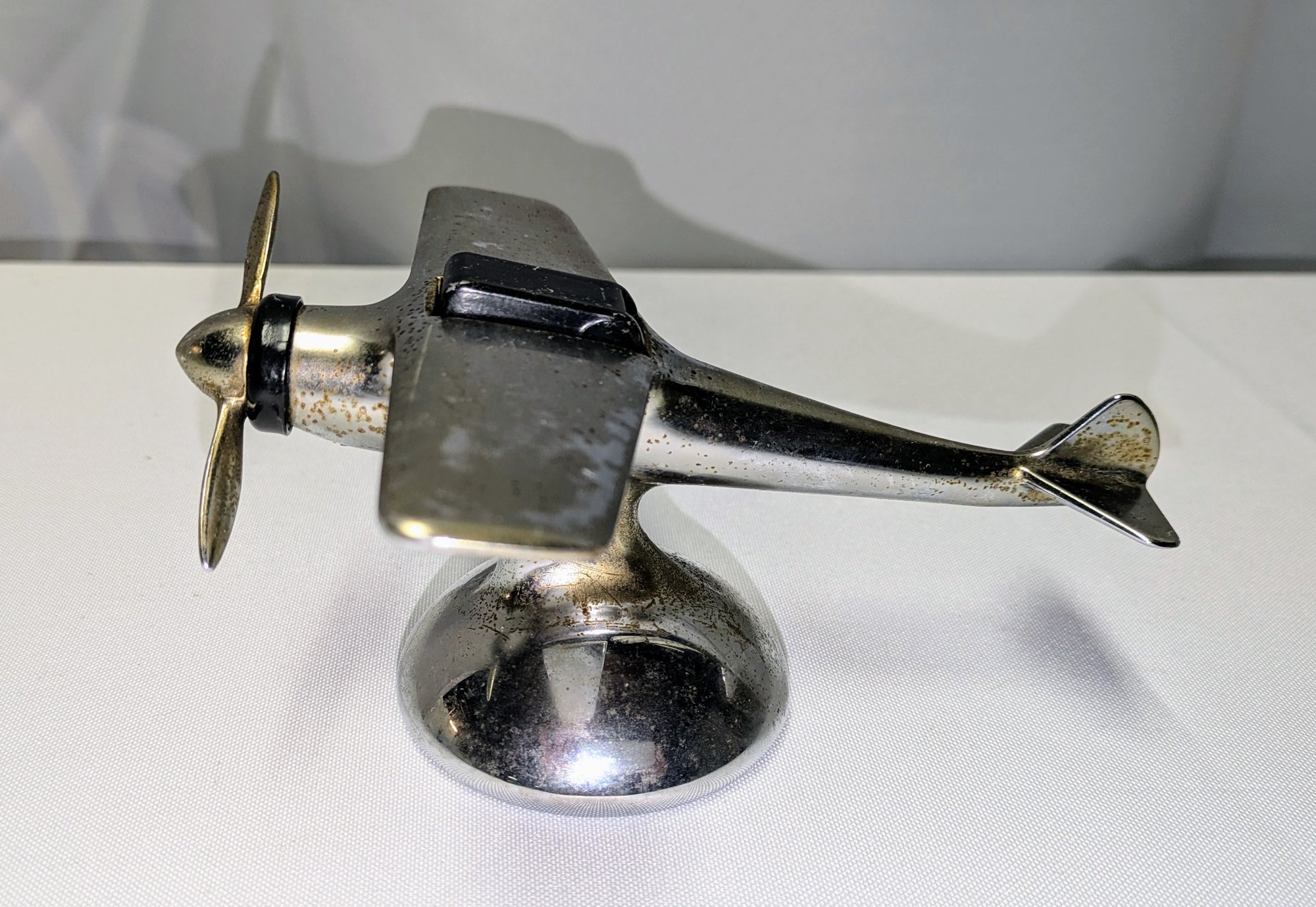 1930s Vintage Art Deco Chrome Airflame Airplane Table Lighter #2052923 ...