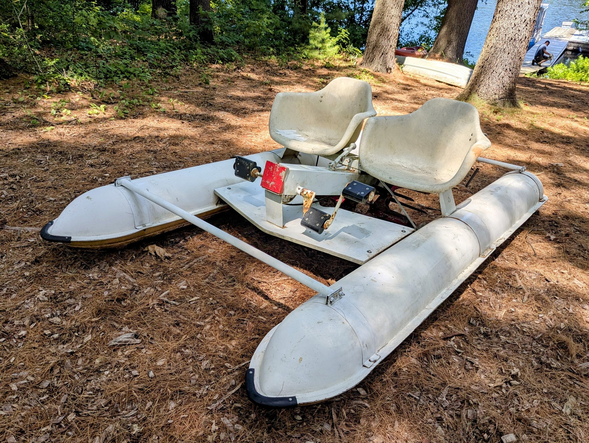 Aqua Cycle Paddle Boat Designed For 2 People - Needs Some TLC #2148872 ...