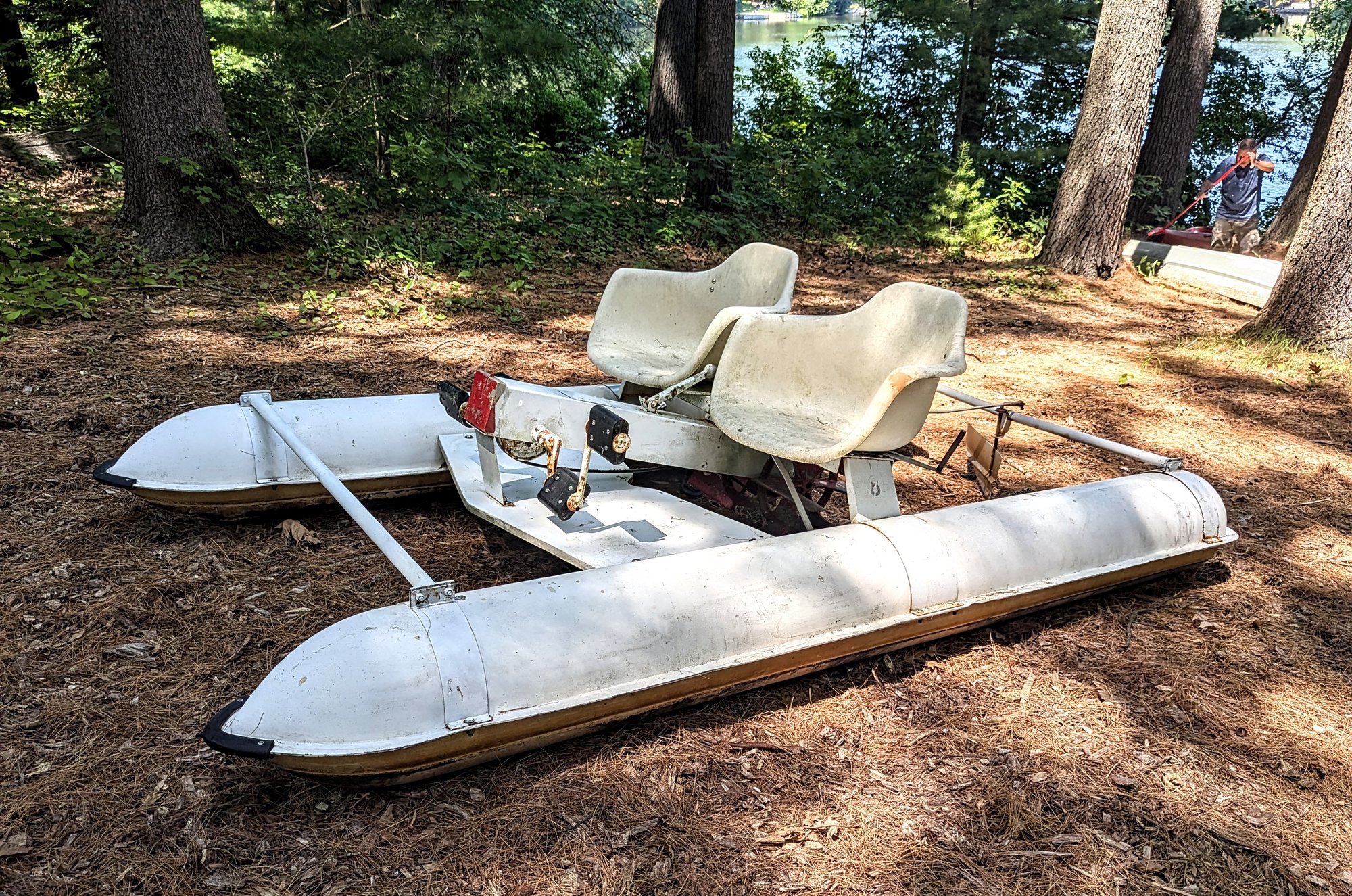 Aqua Cycle Paddle Boat Designed For 2 People - Needs Some TLC #2148872 ...