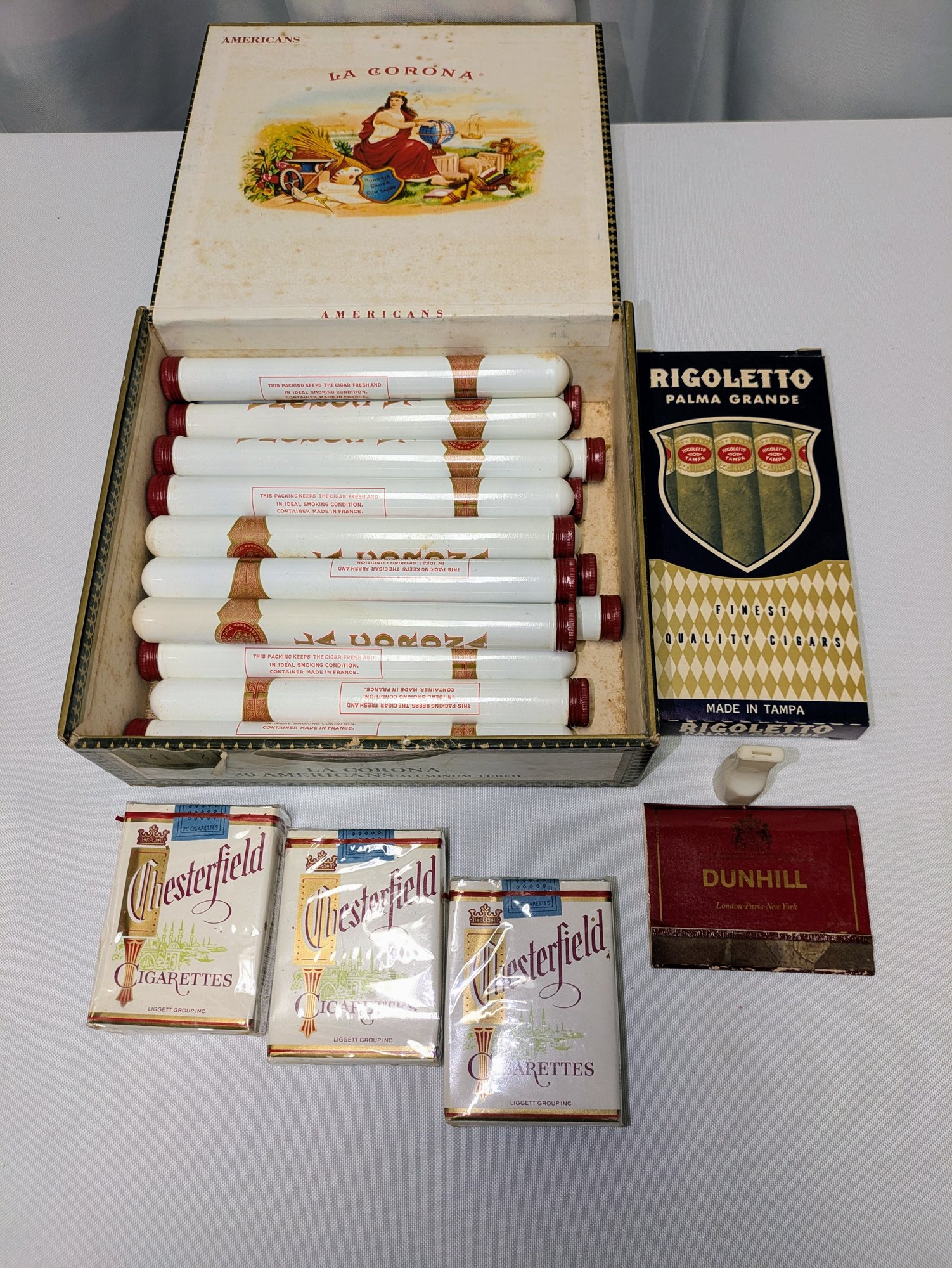 Vintage Lot Of 1950s La Corona, Rigoletto Palma Grande Cigars, Cigar ...