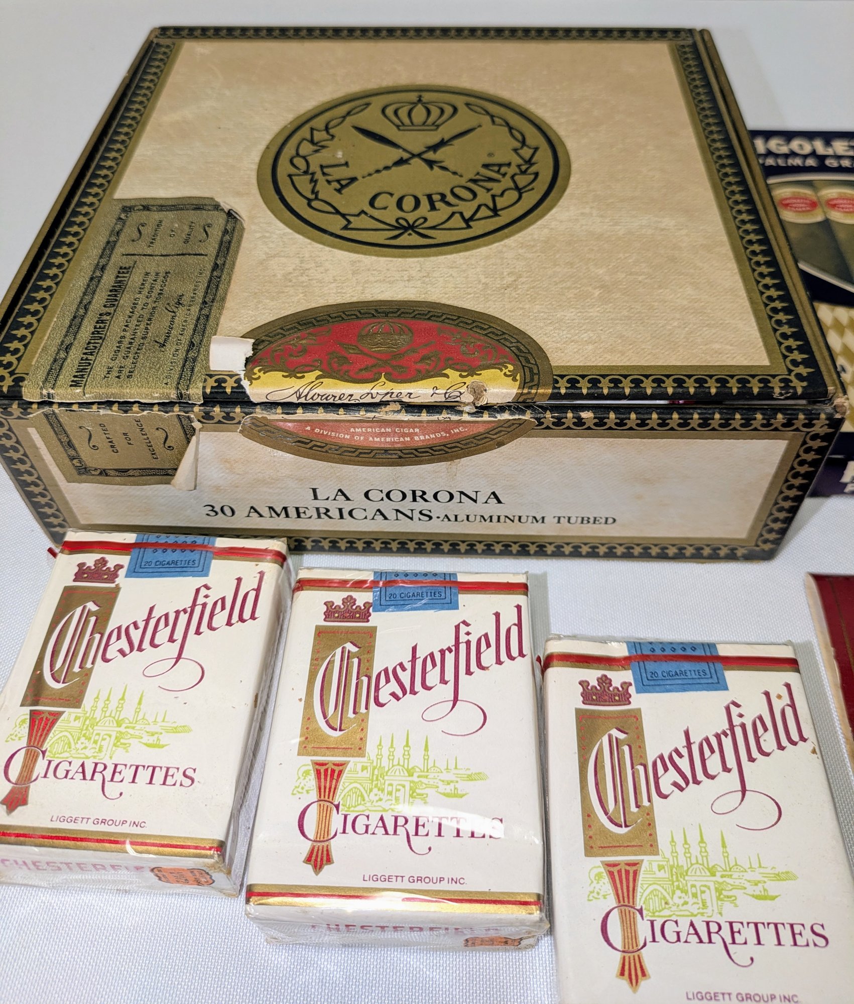 Vintage Lot Of 1950s La Corona, Rigoletto Palma Grande Cigars, Cigar ...
