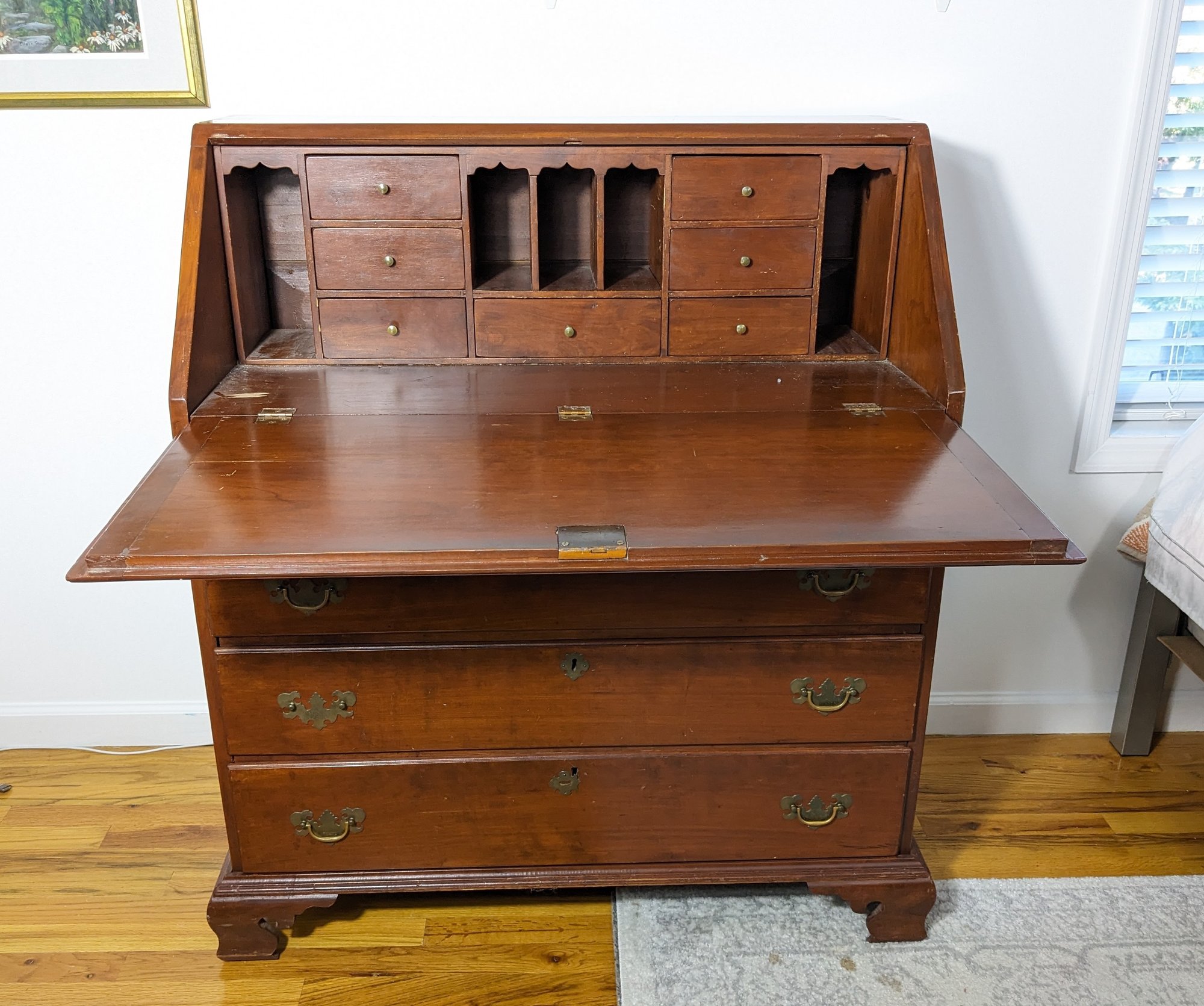 Vintage Cherry Secretary Desk #2212529 | Auctionninja.com