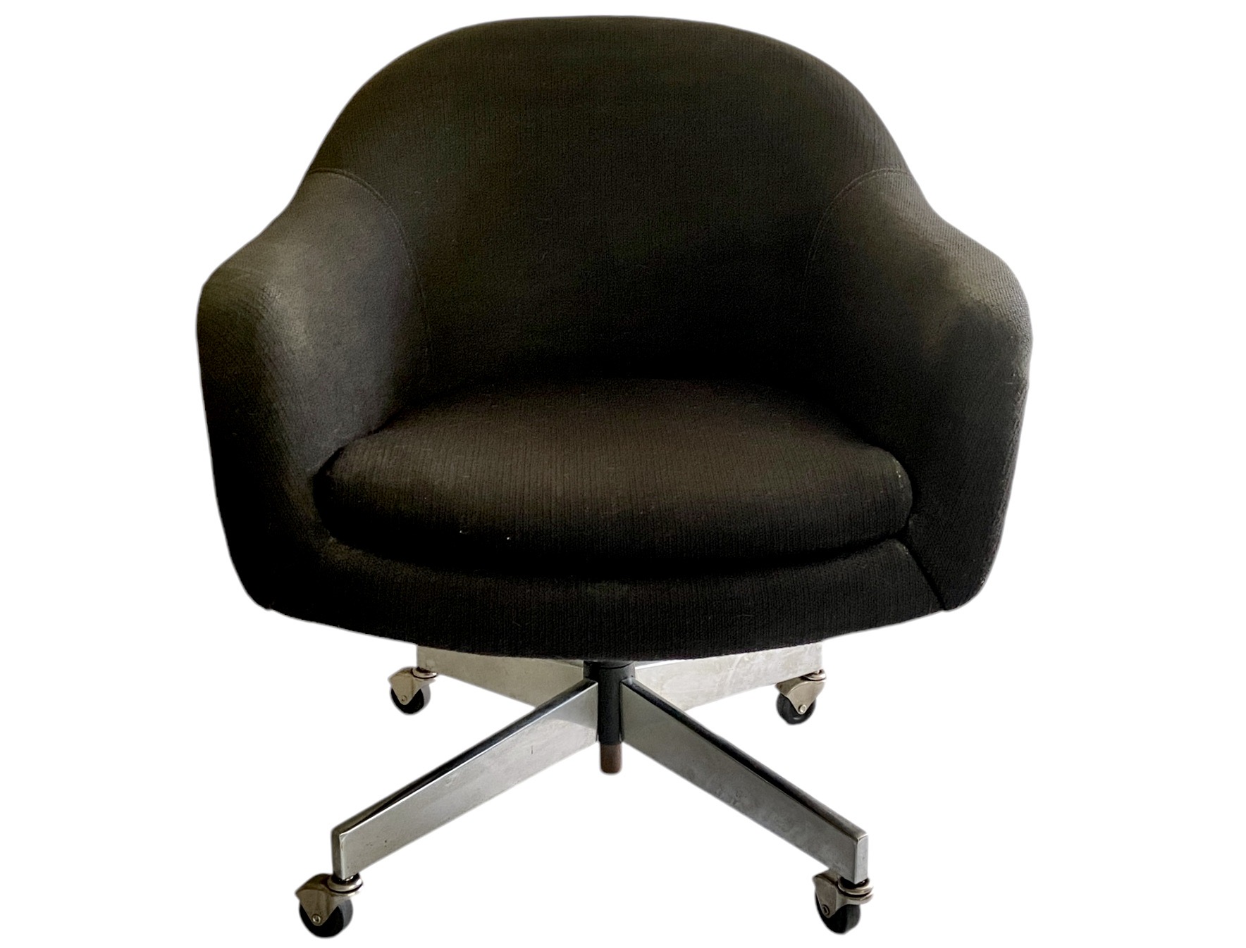 Black Bucket Office Swivel Chair By Faultless-Doerner #40801991 ...