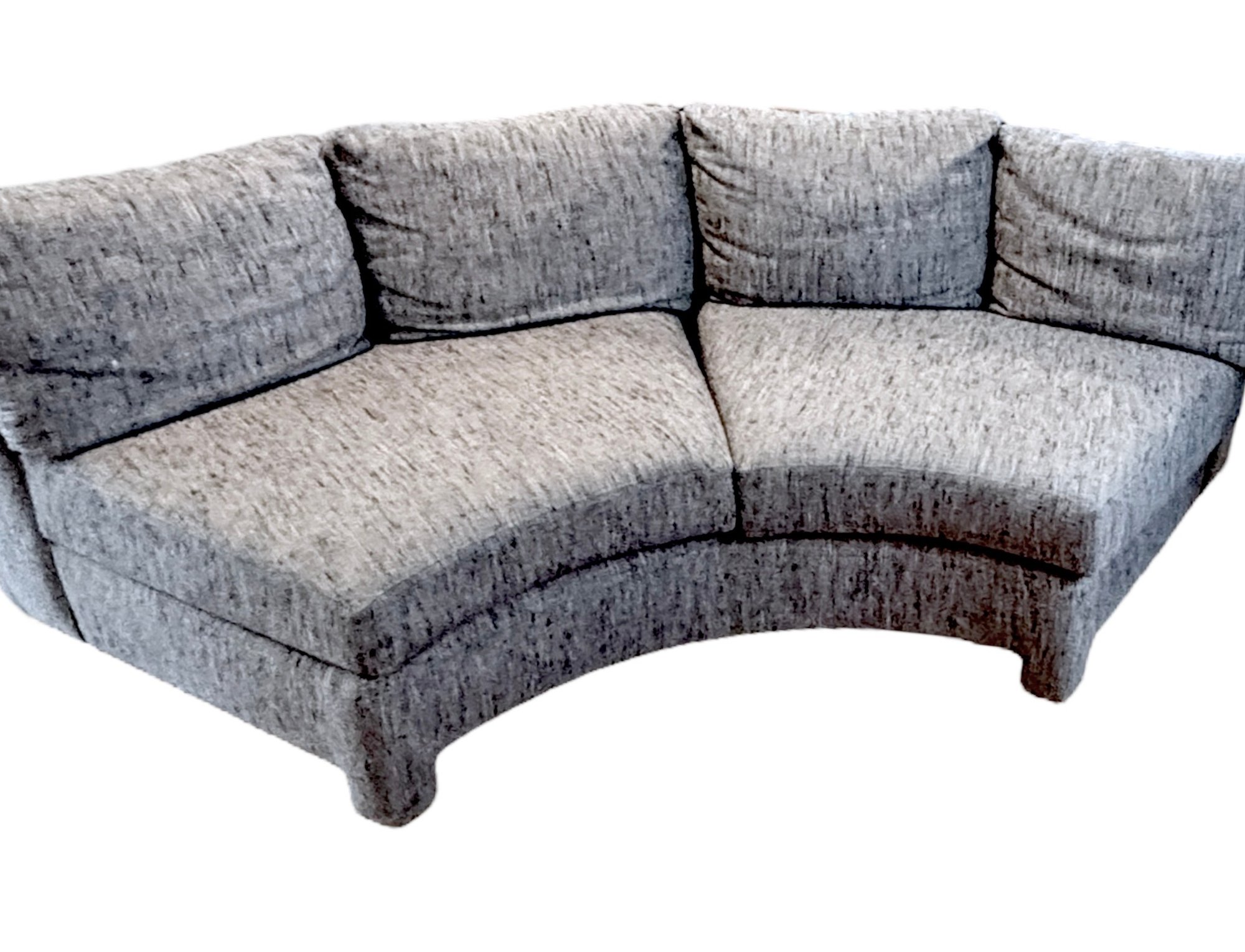 Custom Curved Back Sectional Couch #2076799 | Auctionninja.com