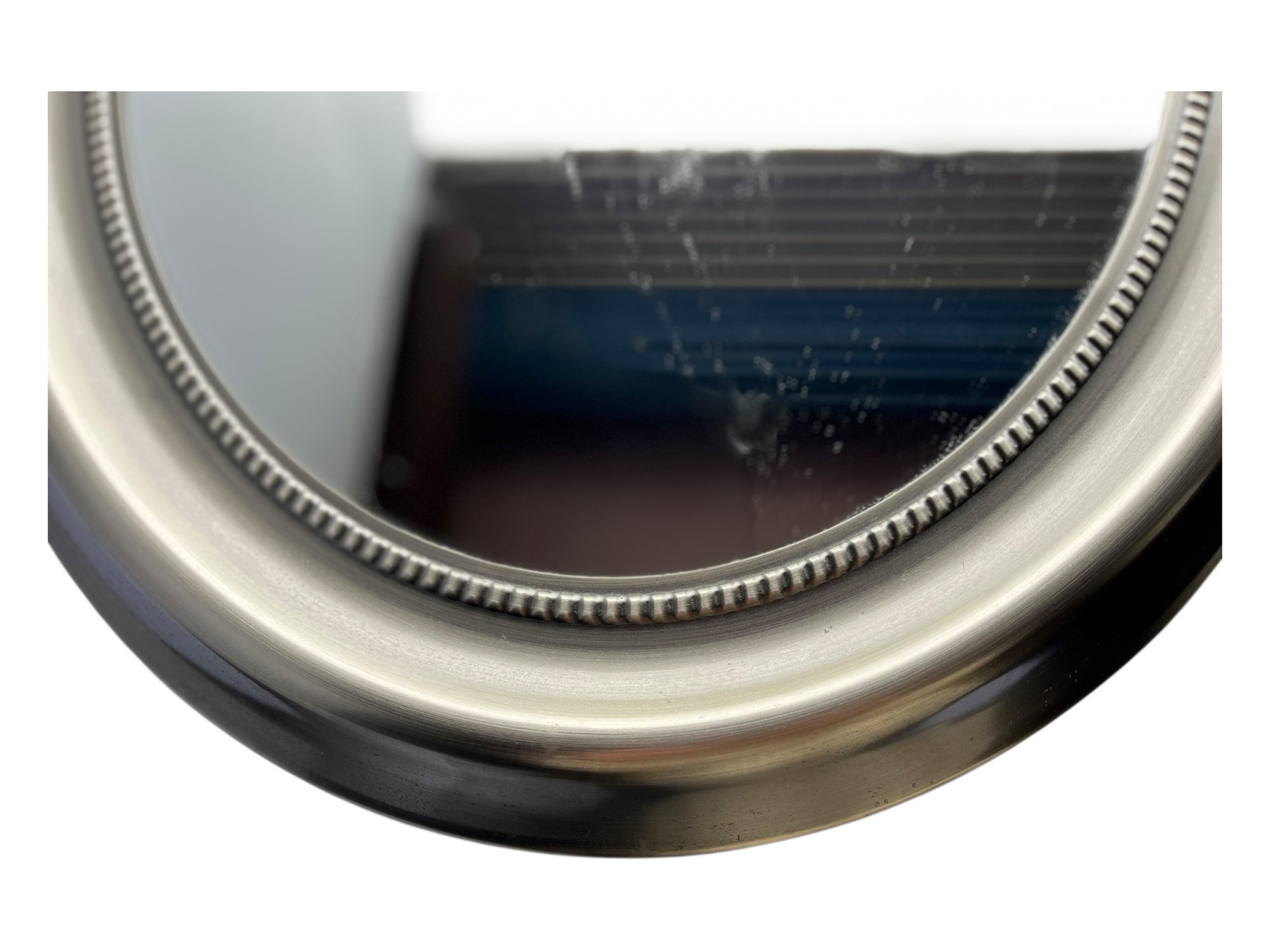 Contemporary Oval Shape Silver Tone Frame Mirror #40841211 ...