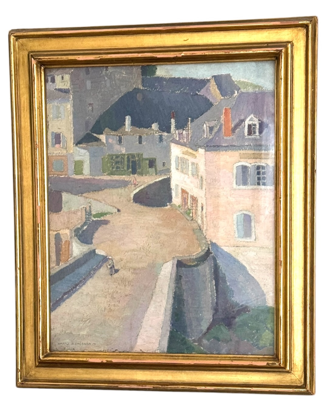 Listed Artist Harry B. Lachman (American 1886 - 1975) Signed 1919 Oil ...