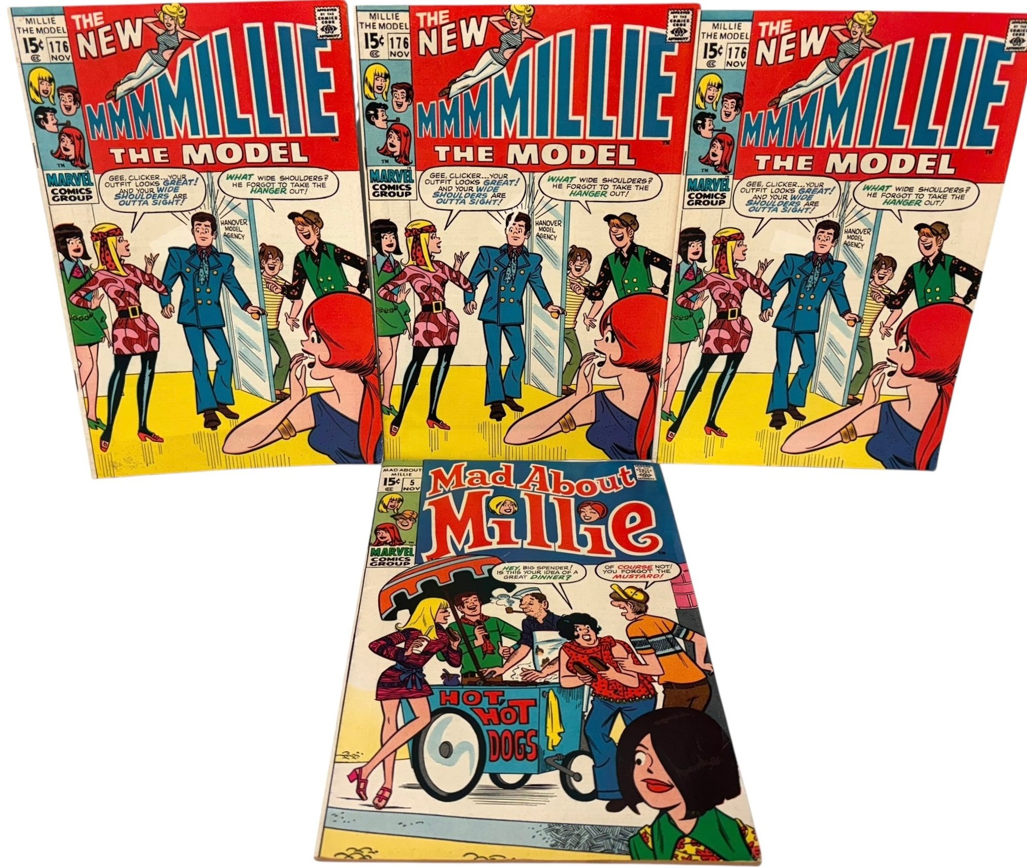 Four 1969 Copies "The New MMM Millie Comic Books" #2177015 ...