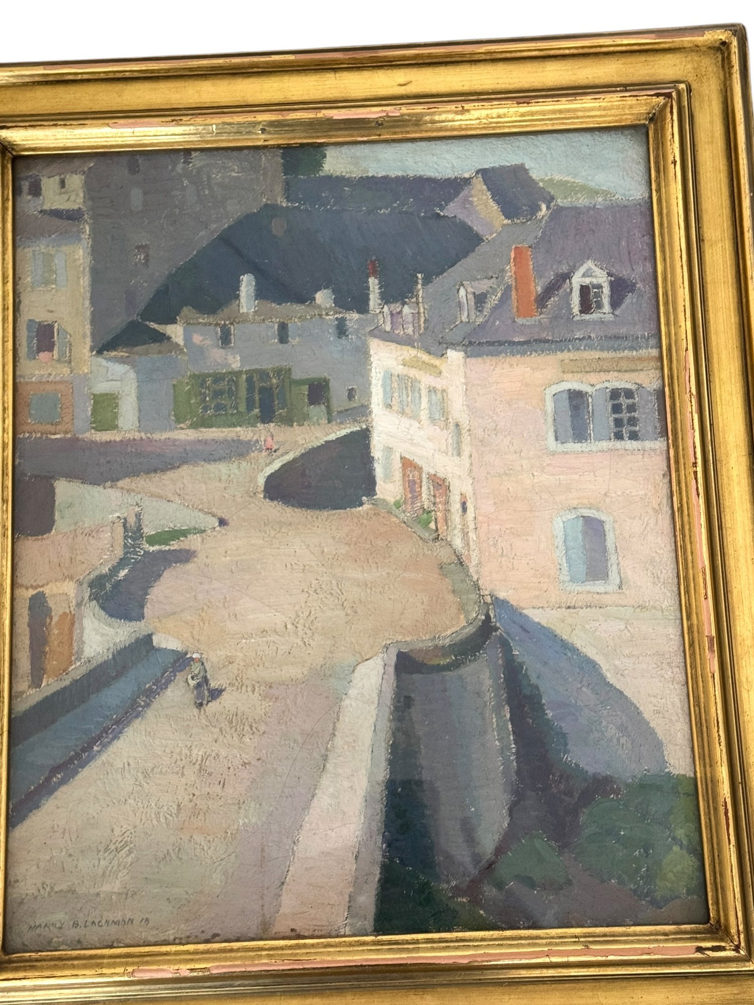 Listed Artist Harry B. Lachman (American 1886 - 1975) Signed 1919 Oil ...