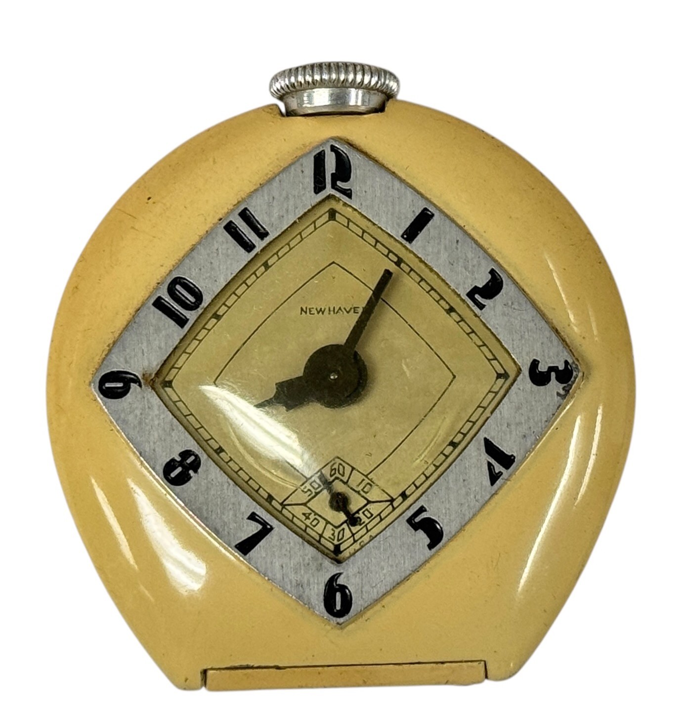 1930s New Haven Art Deco Standing Pocket Watch #2123987 | Auctionninja.com