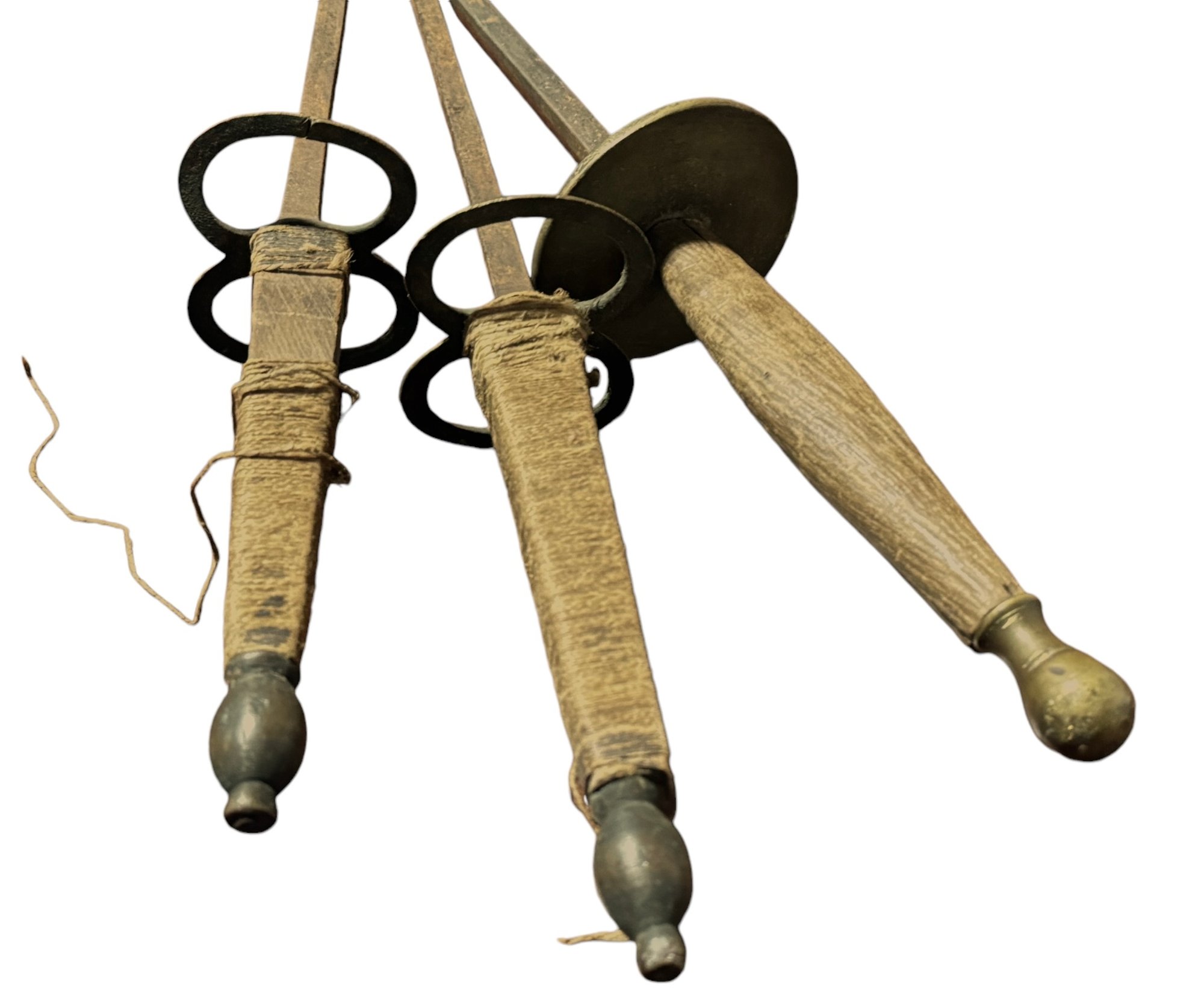 Pair Of Antique / Vintage Fencing Swords Plus A Single Sword #1975575 ...