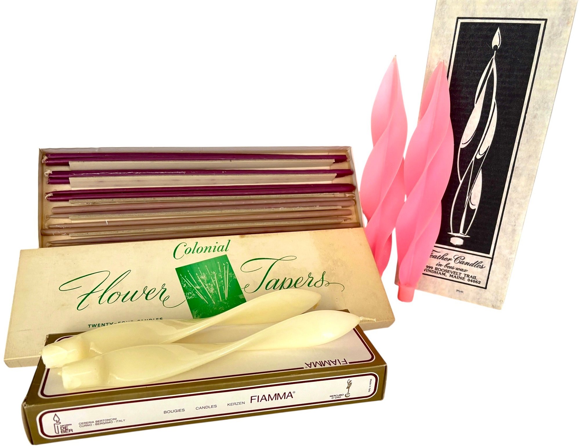 A Collection Of Handmade Mid Century Candles #2173069 | Auctionninja.com