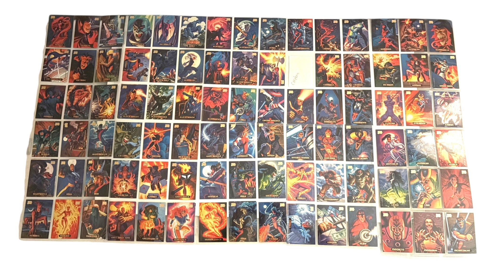 Marvel Masterpiece Trading Cards Album-152 Cards #2207039 ...