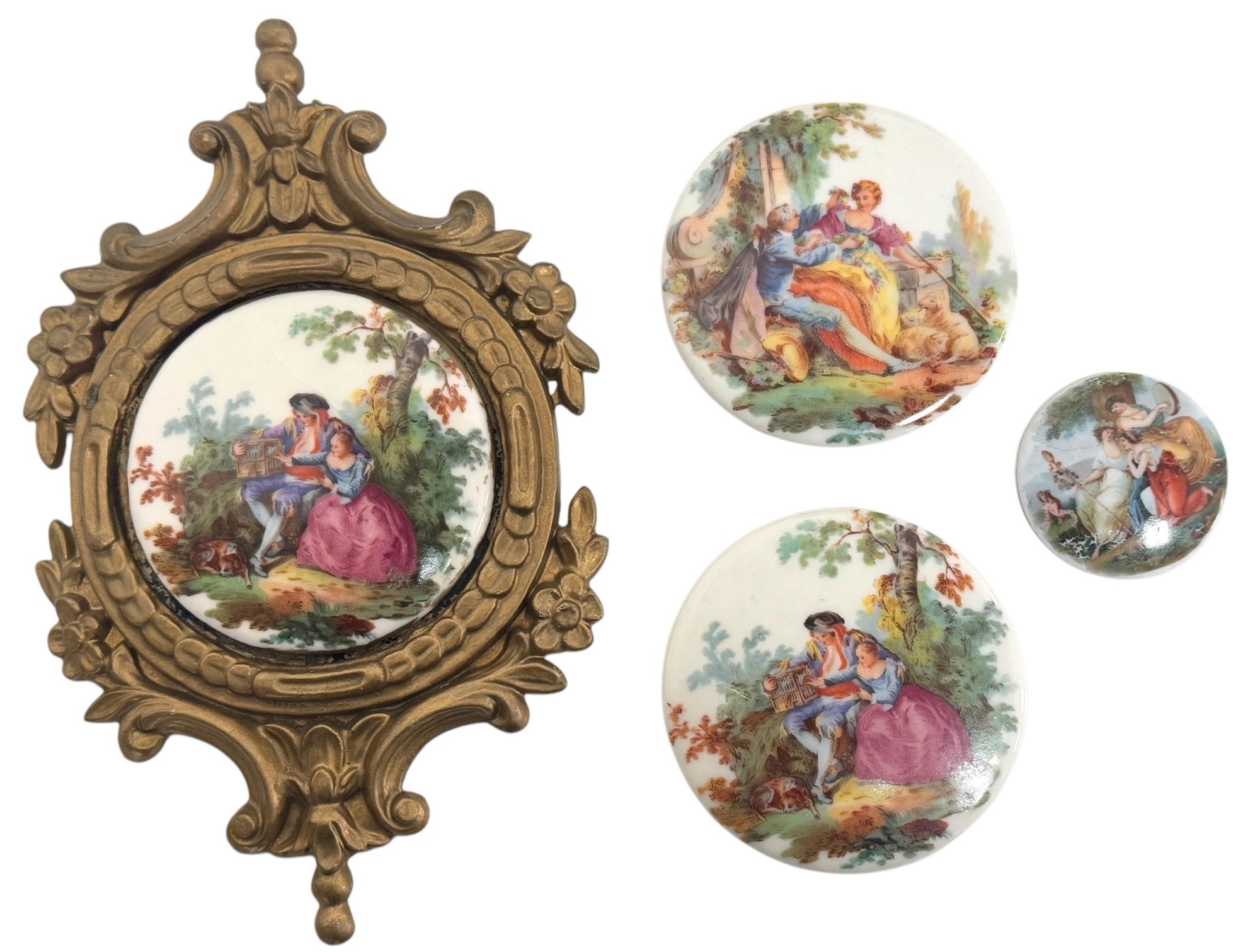 Collection Of SD Baker - Sanson French China Hand Painted Courting ...