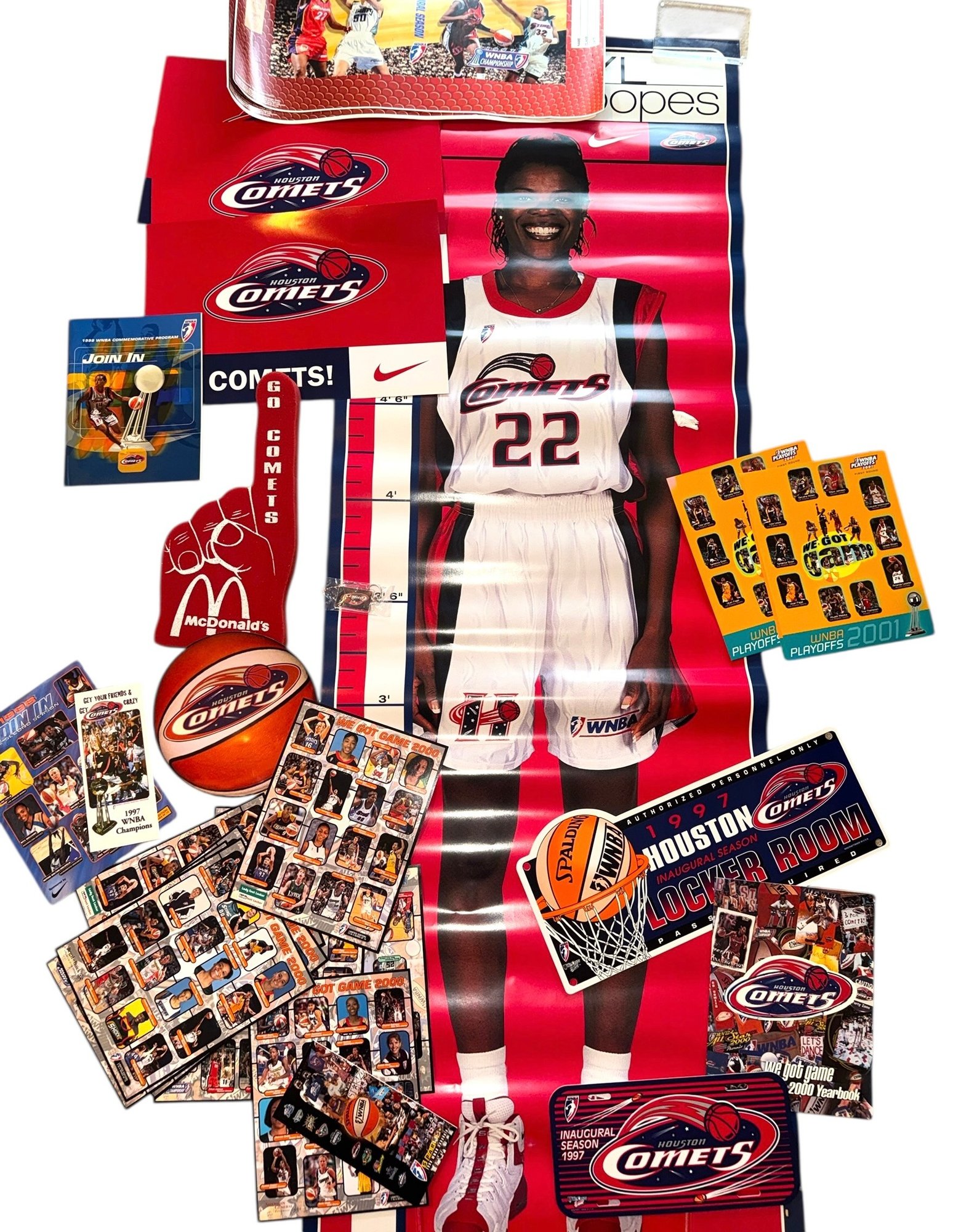 HUGE Collection Of Vintage WNBA Houston COMETS Posters And Lots Of Fan ...