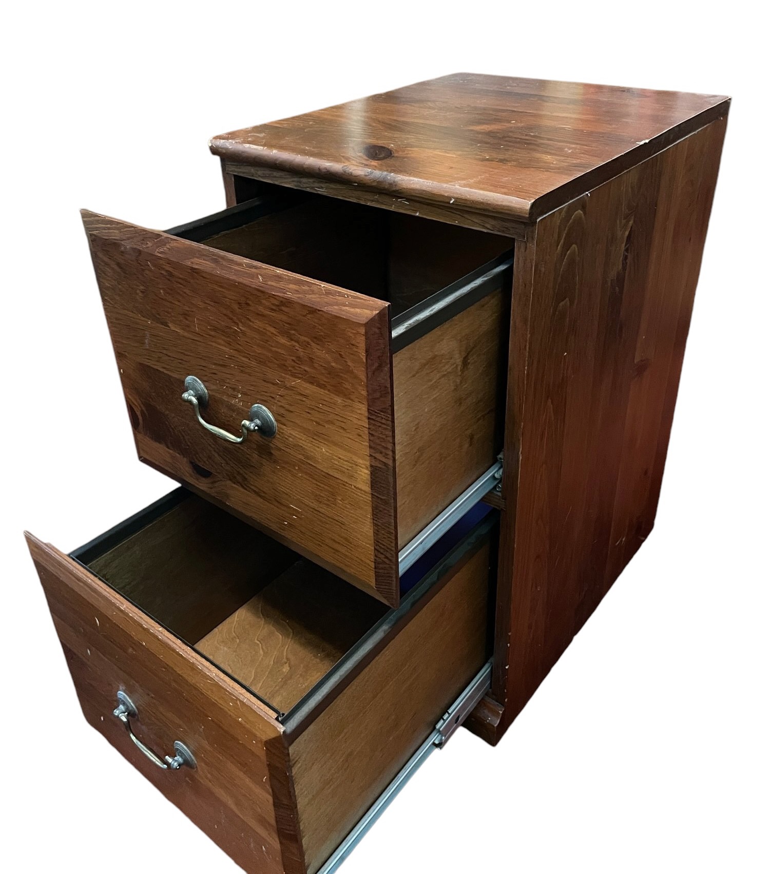 Yield House - Two Drawer Wooden File Cabinet #1949188 | Auctionninja.com