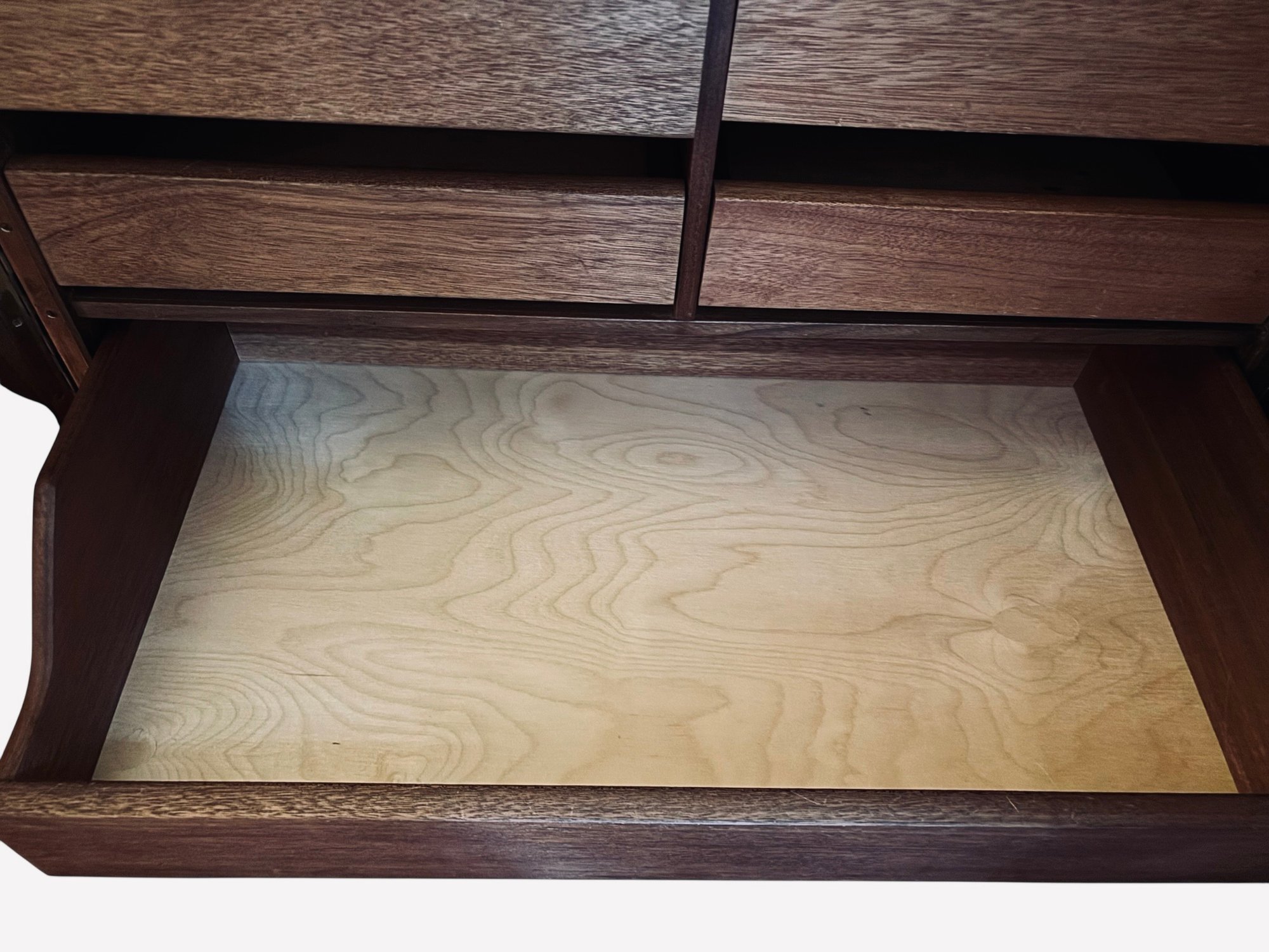 MCM Gentlemen's Walnut Dresser Chiffarobe 10 Drawers #2144862 ...