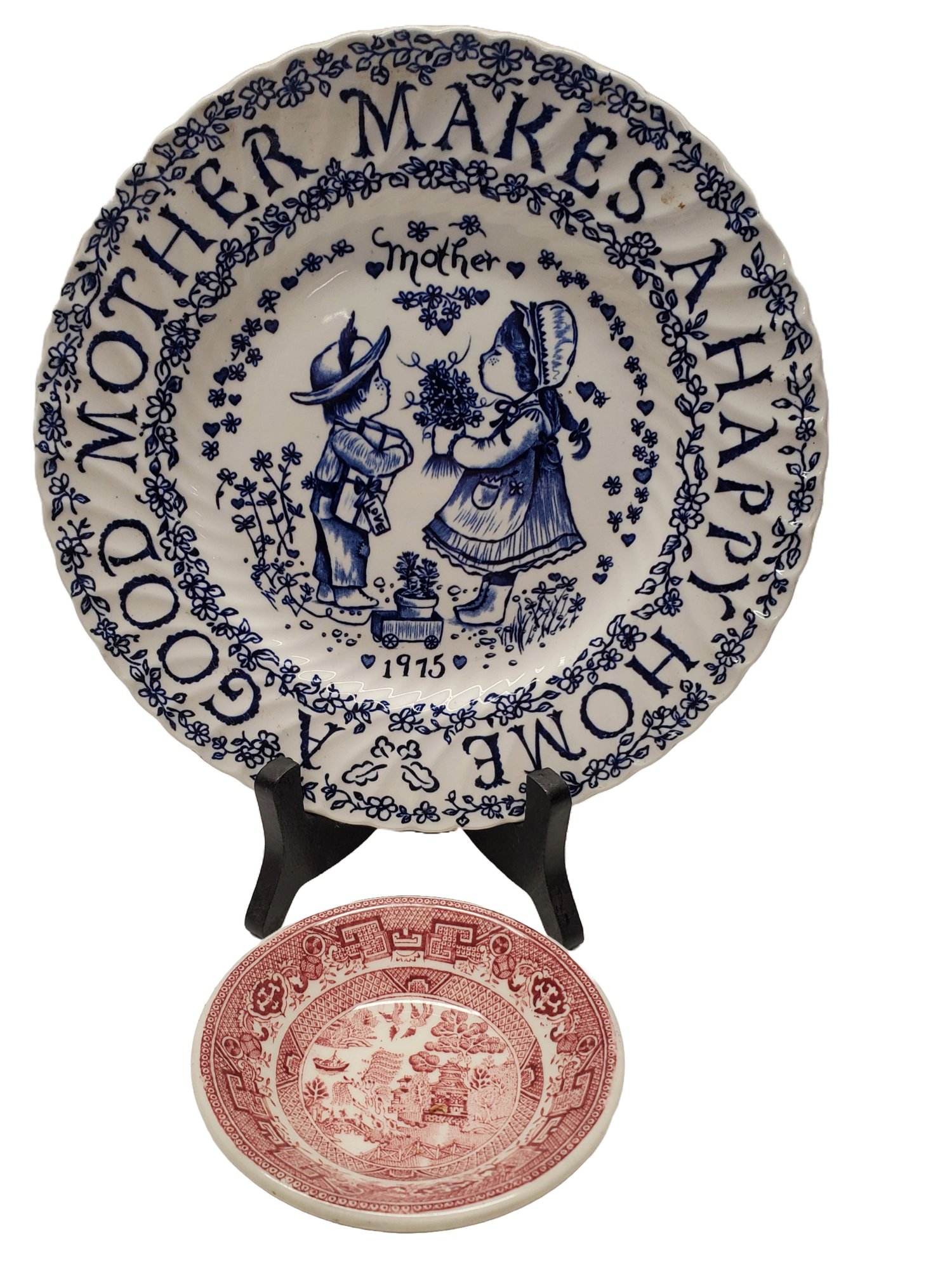 Vintage Walker China Red Transferware & Royal Crownford By Norma ...