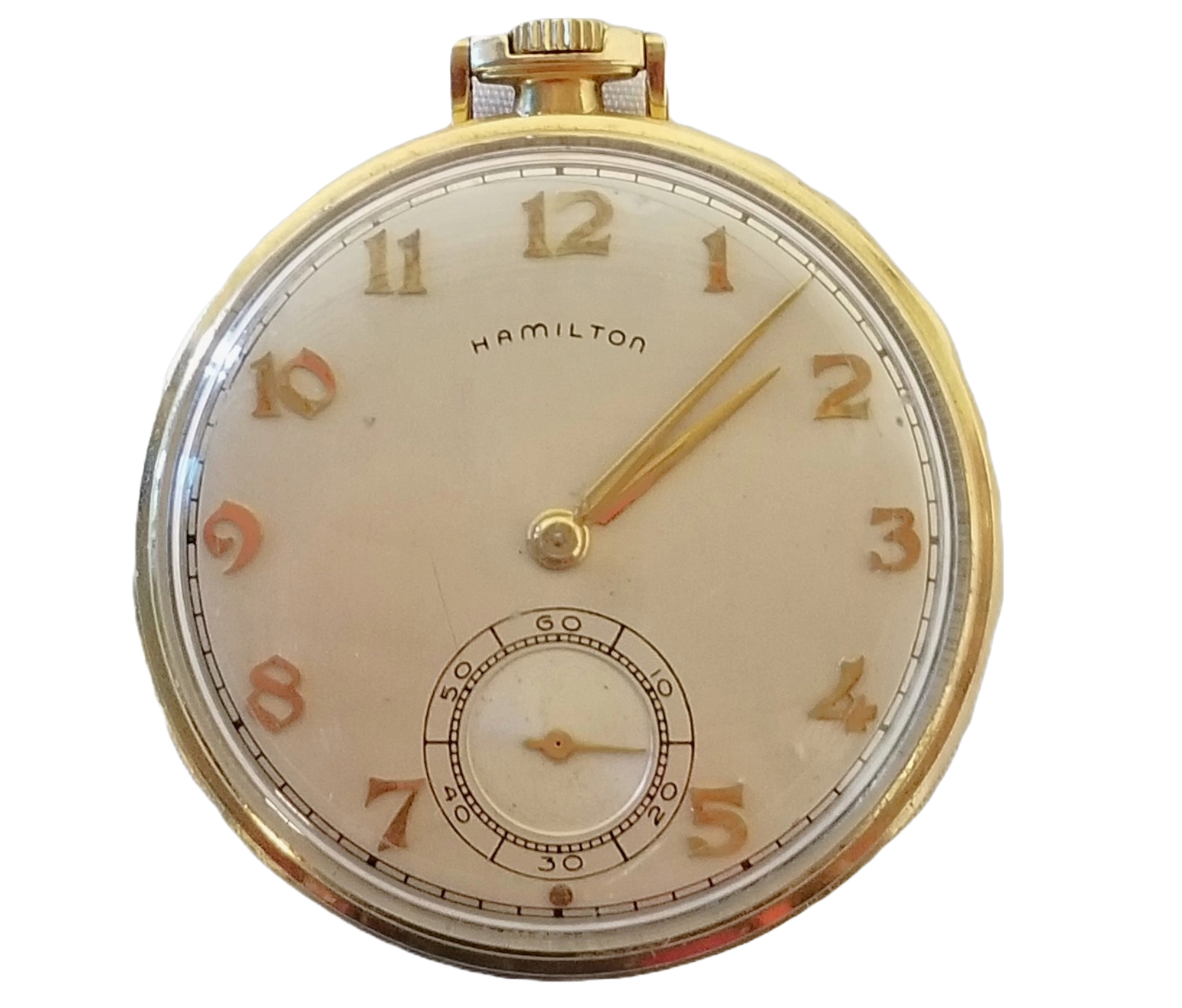 Vintage 1940's Hamilton Wadsworth 14kt Gold Filled 17 Jewel Monogrammed ...