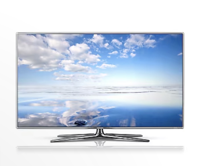 Samsung 55" TV On Chrome Stand Model UN55D7000LF #40834353 ...