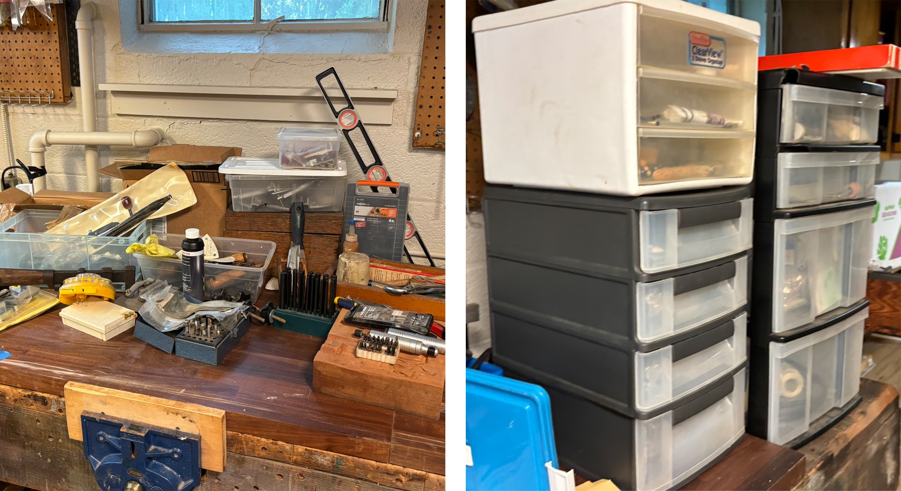 Hand Tools And Hardware - Top Of Work Bench #40856075 | Auctionninja.com