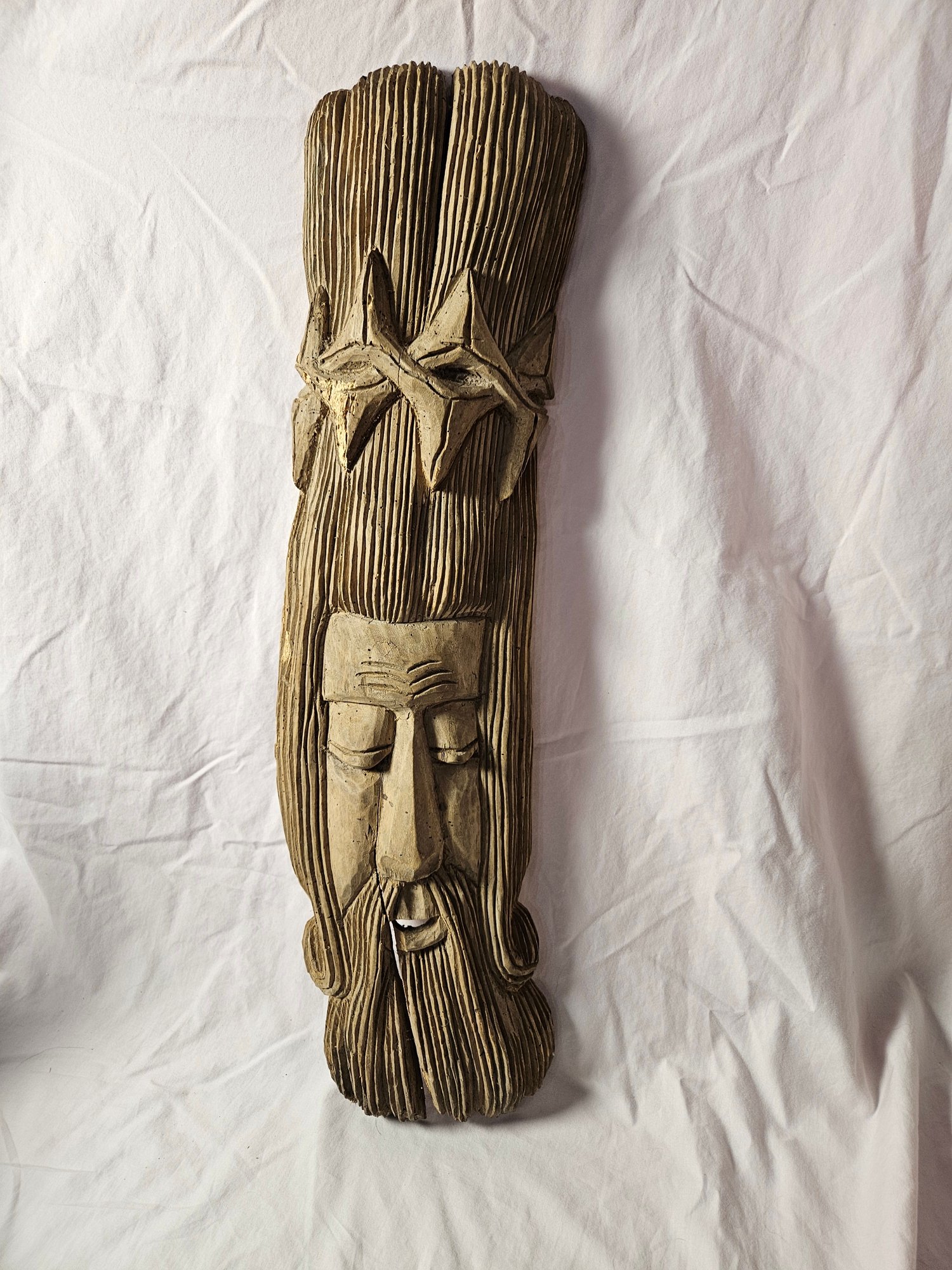 Beautiful Vintage Hand Carving Of Jesus 2 Feet Long 6 Inches Wide ...