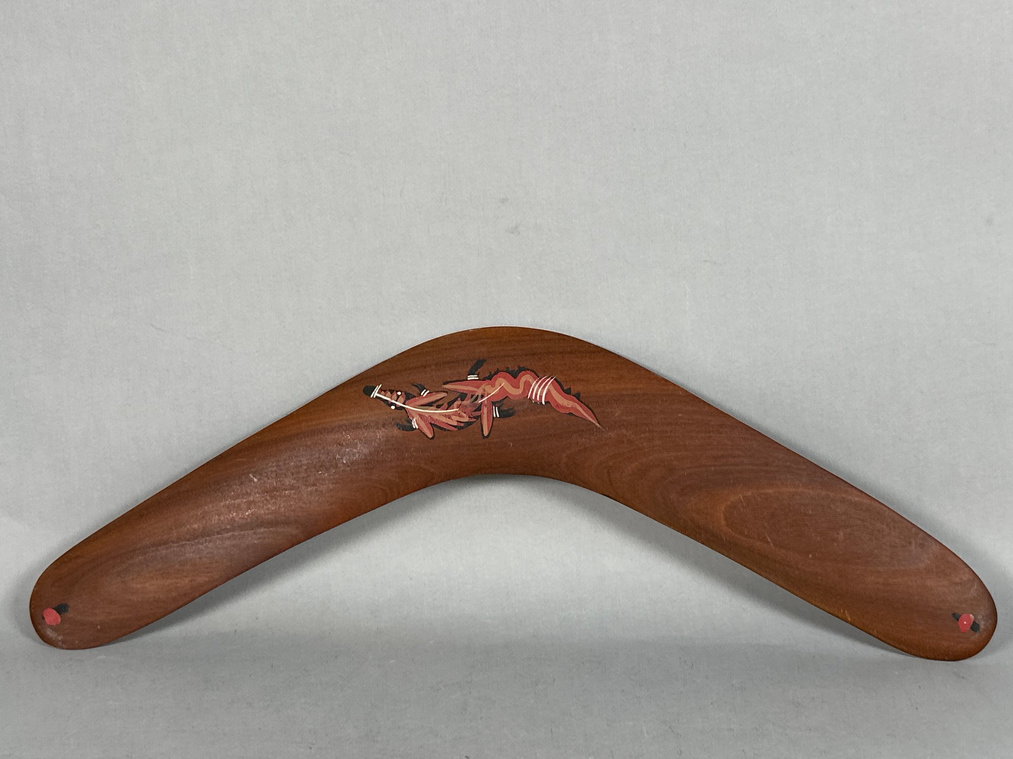 Hand Painted Jaribu Native Australian Wooden Boomerang #40799046 ...